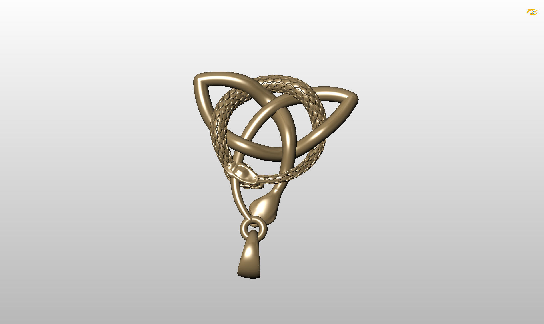 Trinity Knot Pendant Father and Son Celtic Knot 3D model 3D printable ...