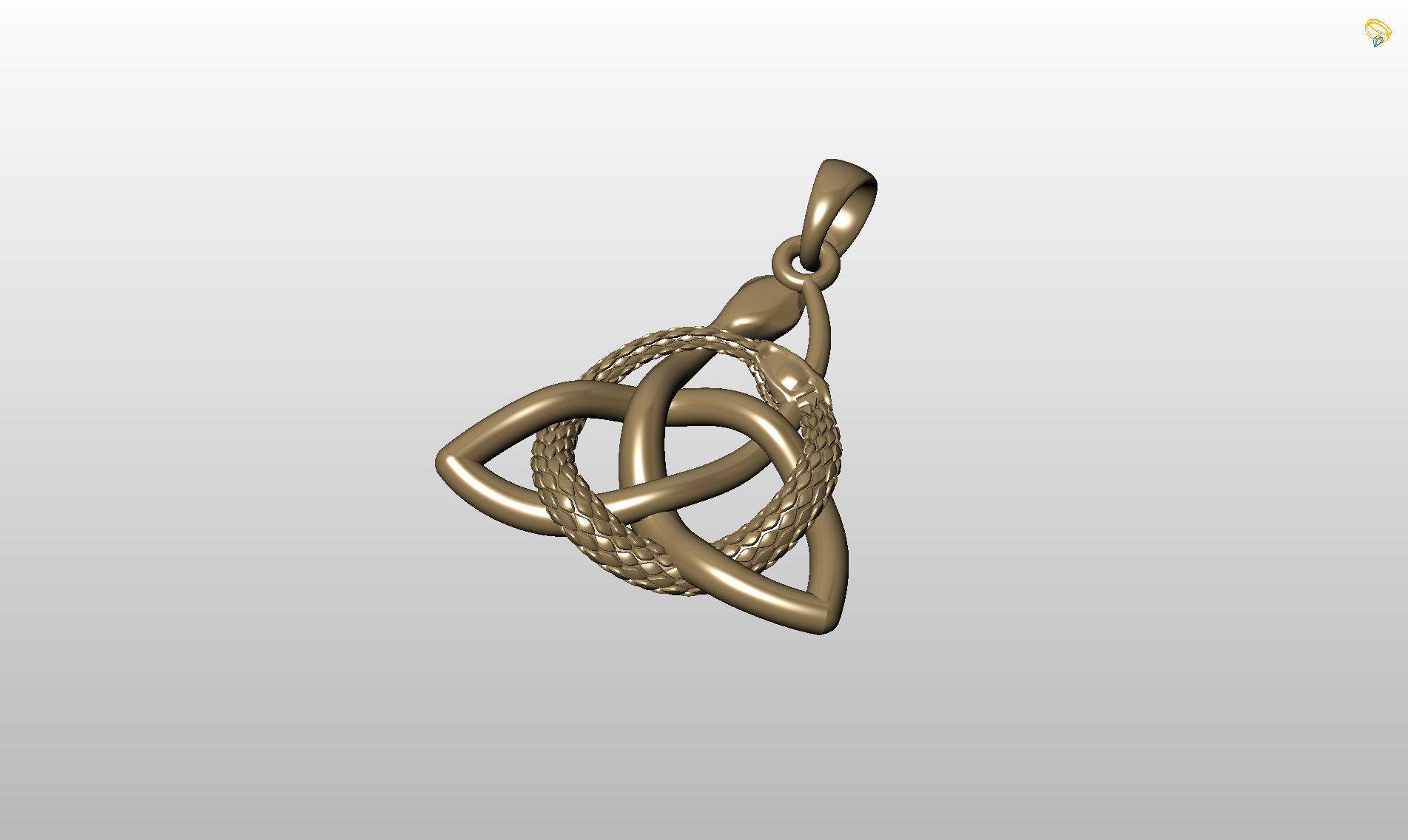 Trinity Knot Pendant Father and Son Celtic Knot 3D model 3D printable ...