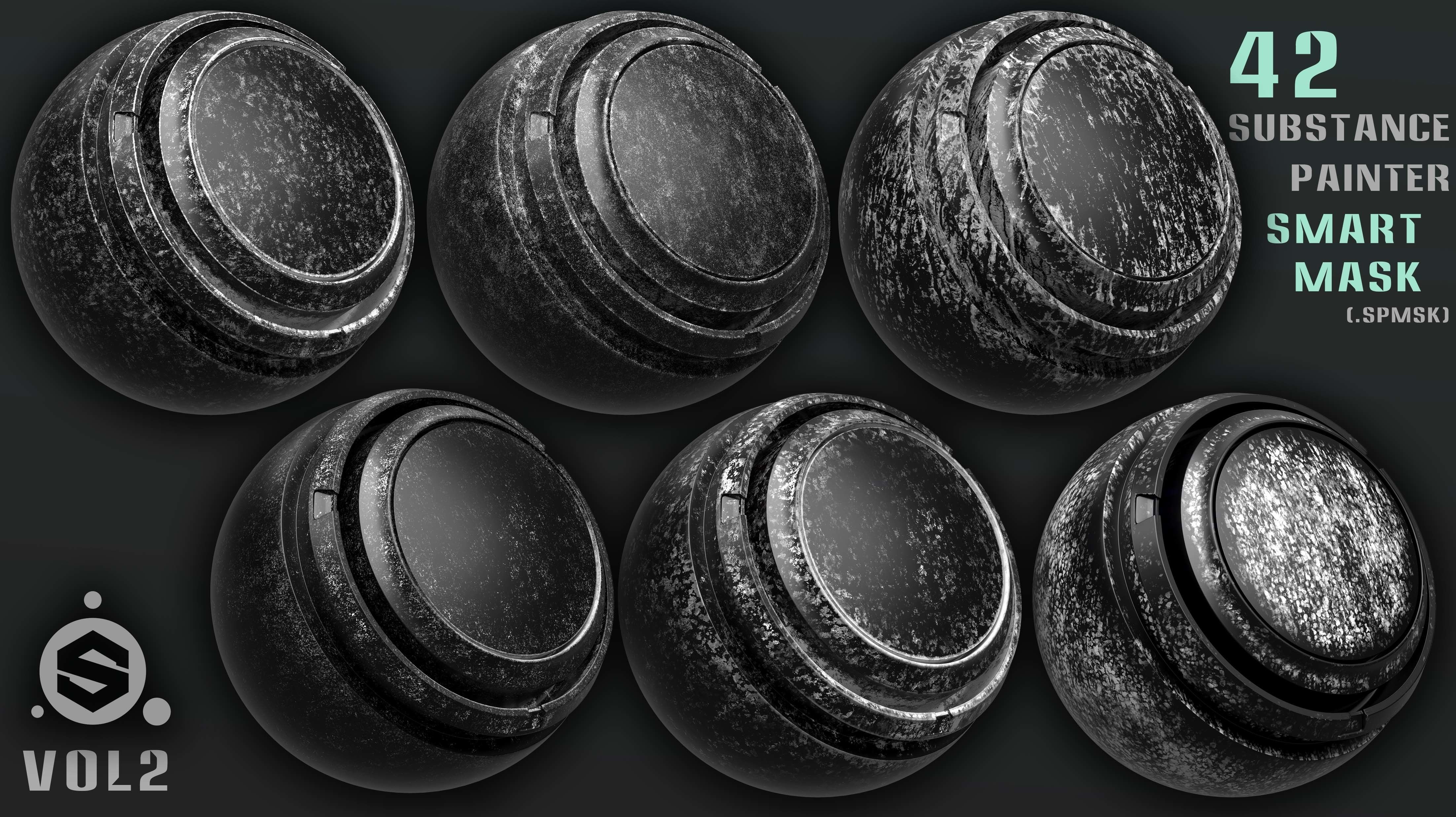 42 substance painter smart mask-Vol2 Texture | CGTrader