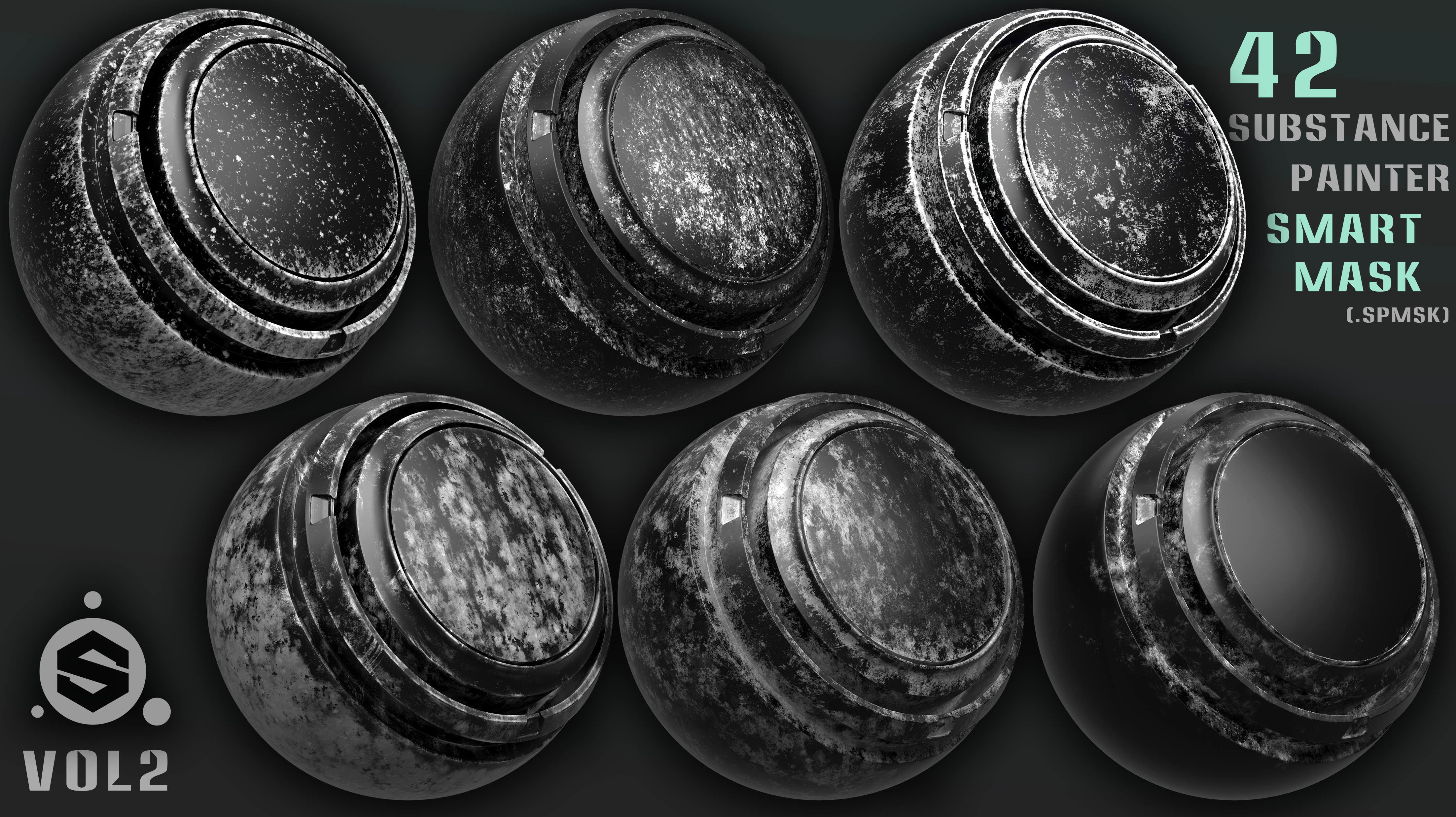 42 substance painter smart mask-Vol2 Texture | CGTrader