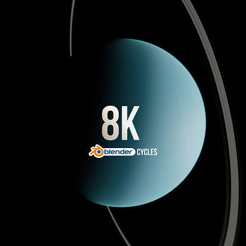 Planet Ouranos - Uranus 8K 3D model | CGTrader