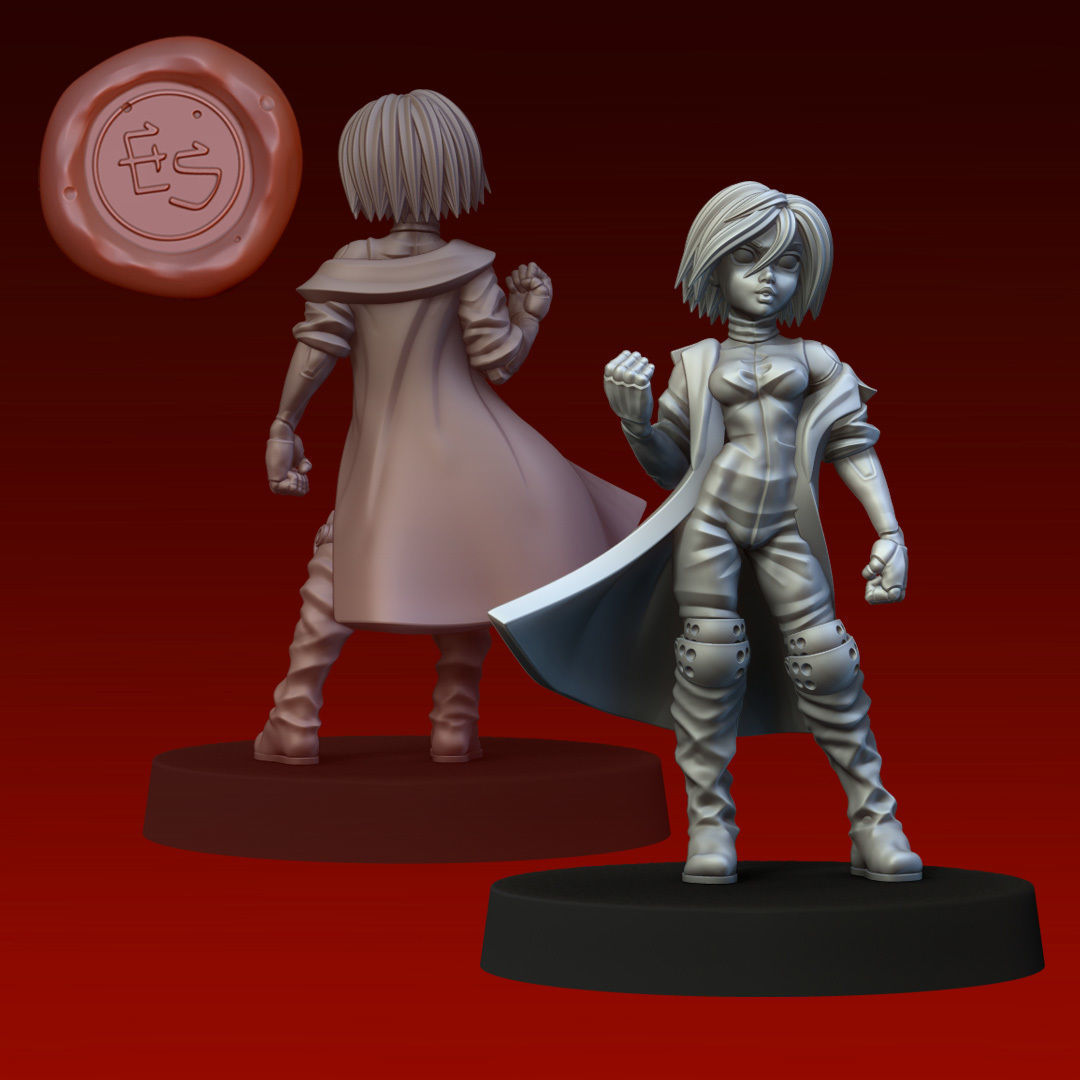 Gally - Battle Angel Alita - 32mm 3d Print Miniature 3D model 3D ...