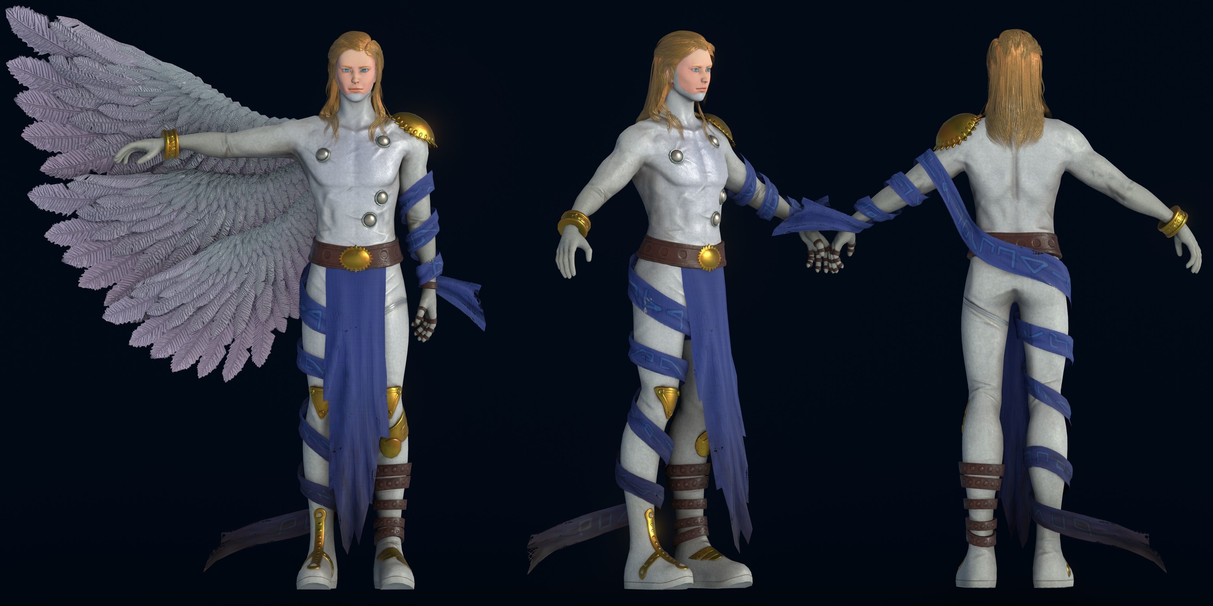 3D model Angemon - Digimon Adventure VR / AR / low-poly | CGTrader