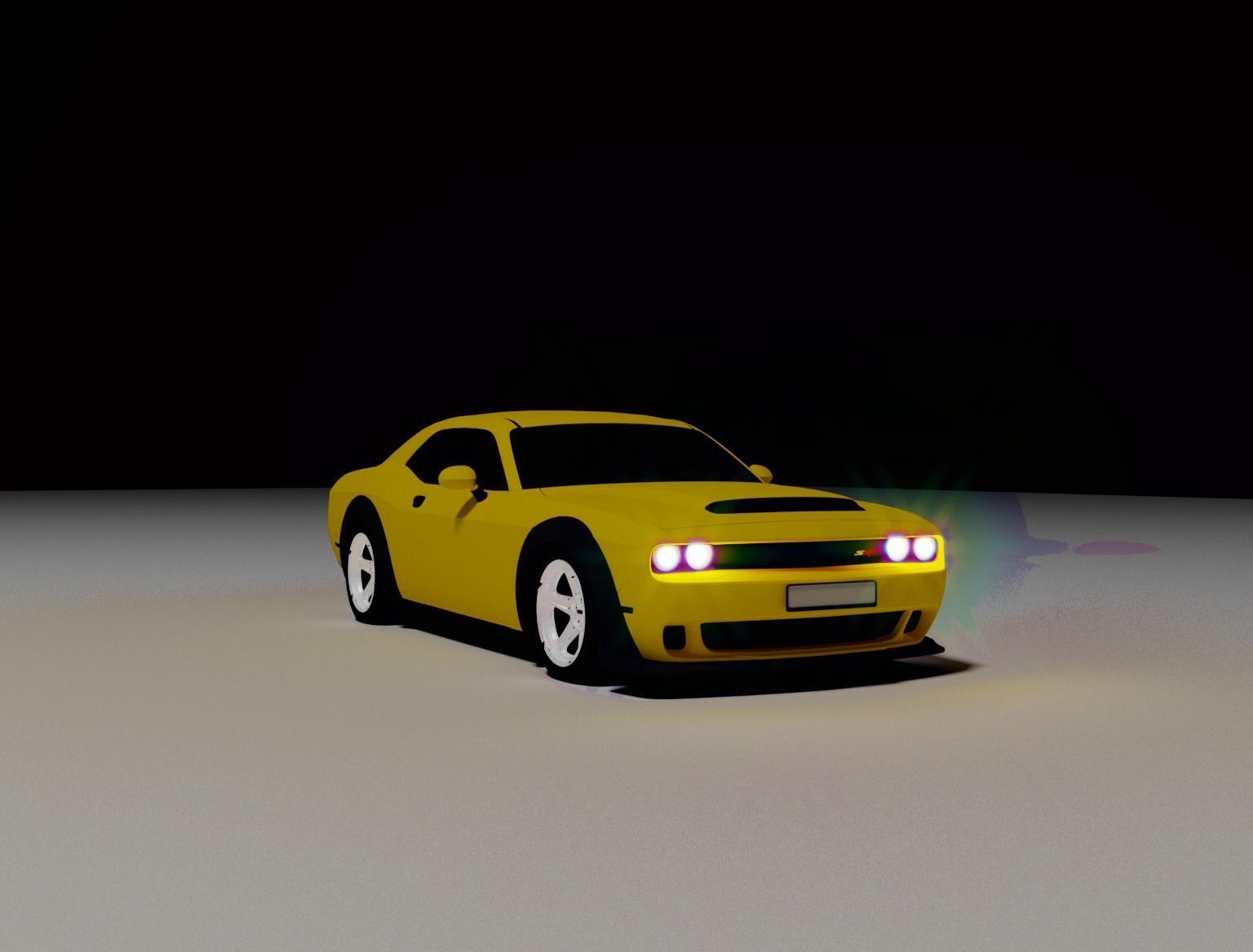 Dodge Challenger Srt Demon 2018 3d Model Cgtrader