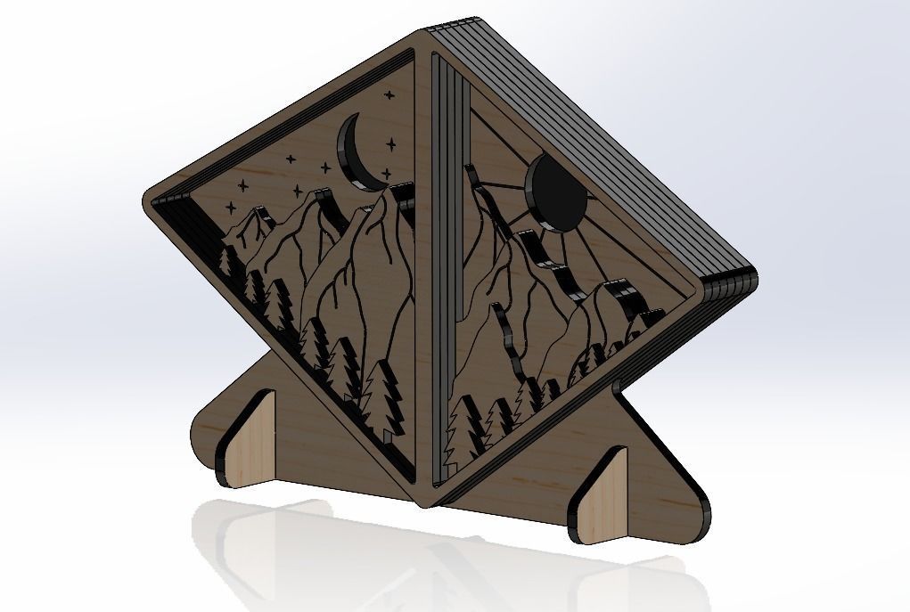 laser cut wood paintings 3D model 3D printable | CGTrader