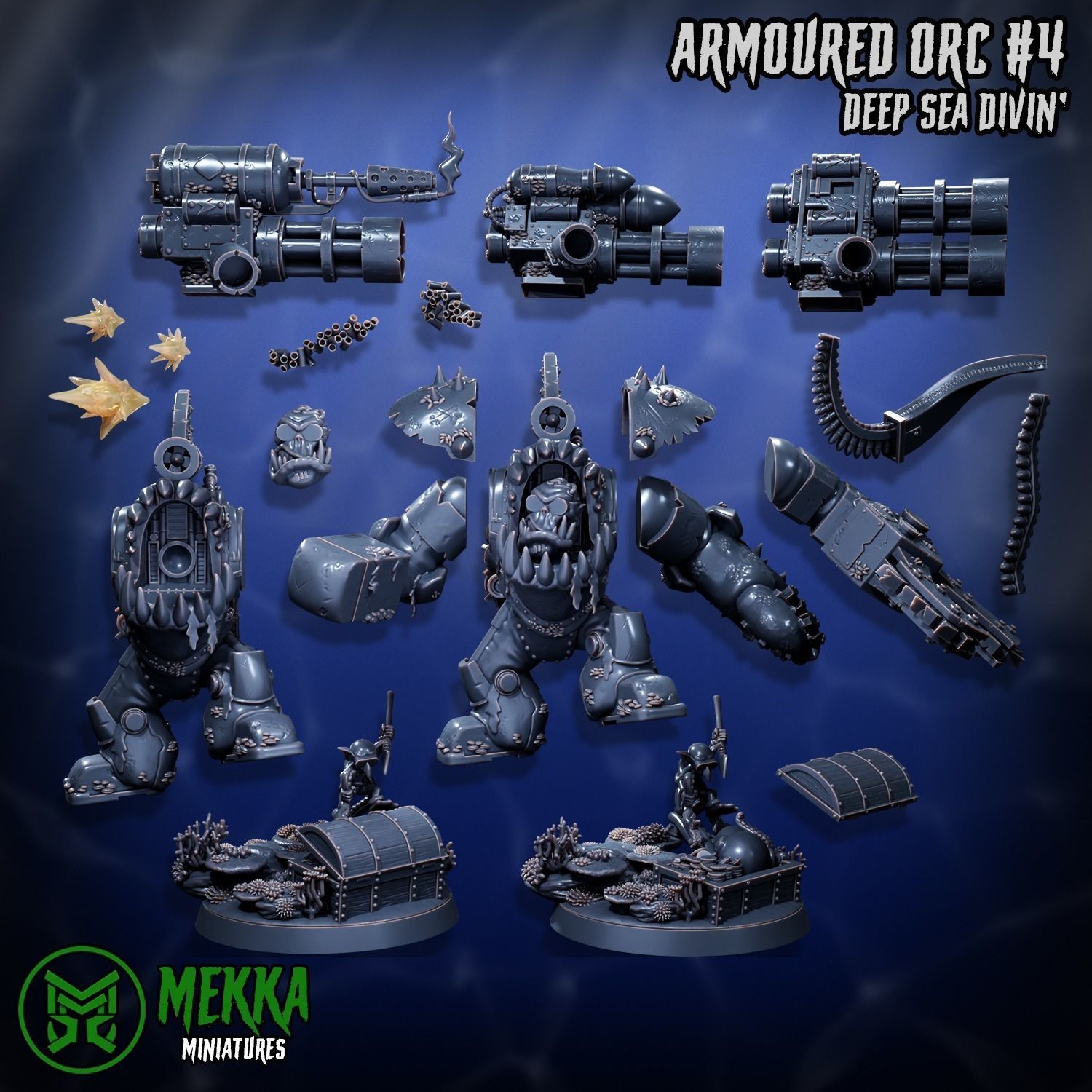 Armoured Orc Set 3D model 3D printable | CGTrader