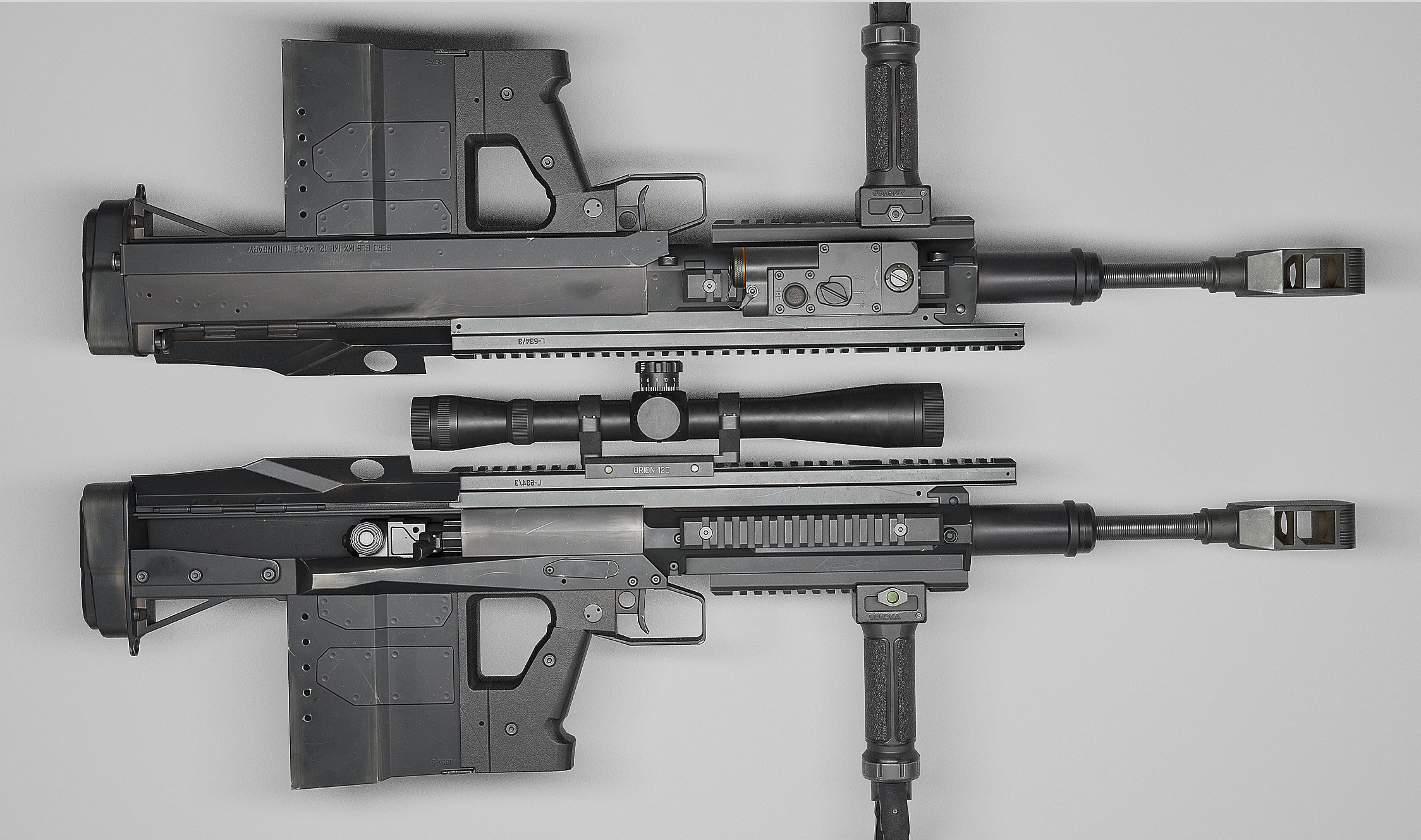 3D model weapon - GM6 Lynx - BMG sniper rifle VR / AR / low-poly | CGTrader