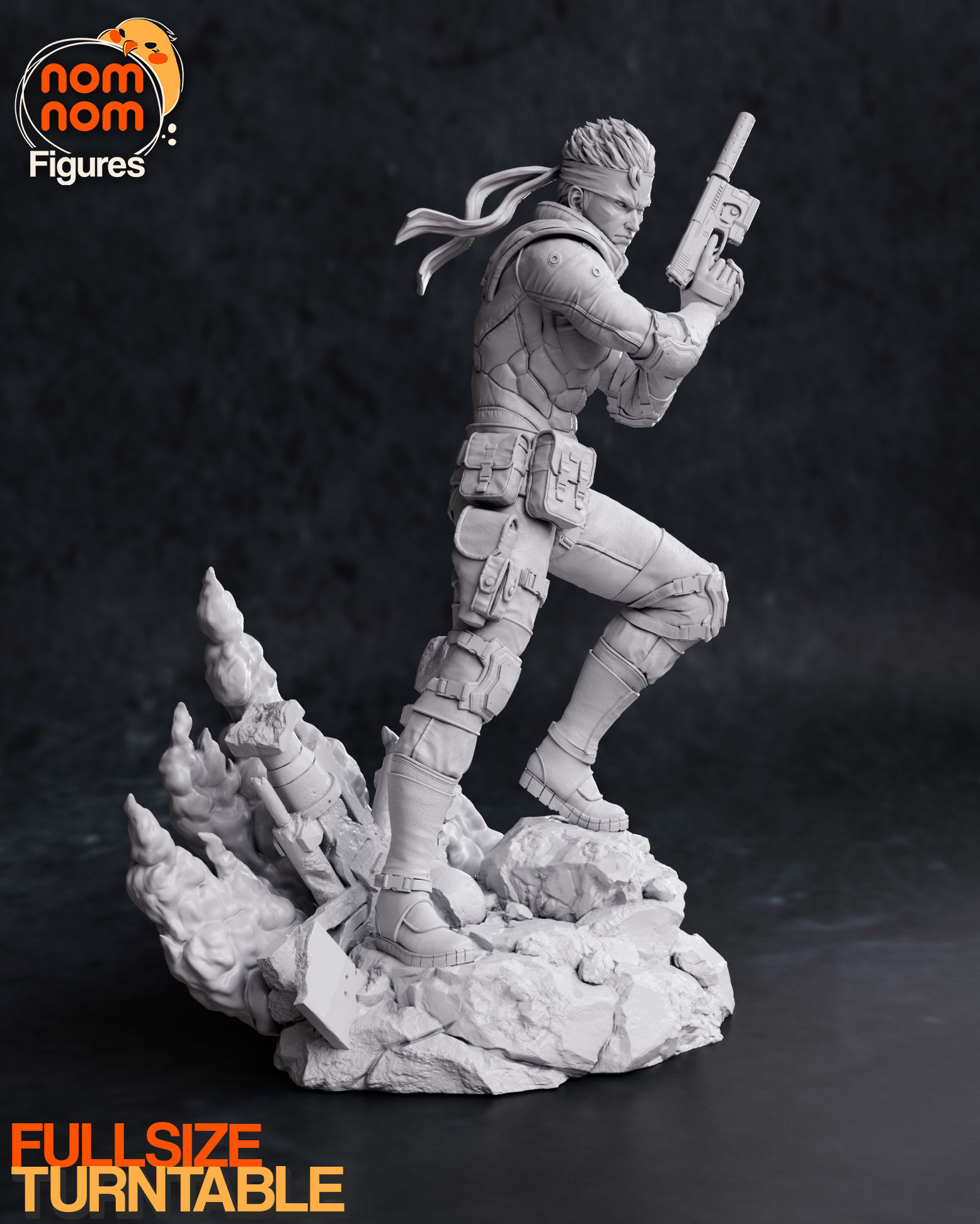 Solid Snake - Metal Gear Solid 3D model 3D printable | CGTrader