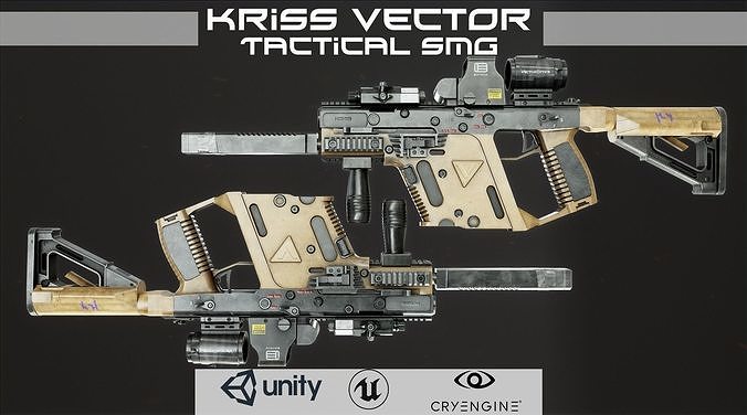 3D model Kriss Vector VR / AR / low-poly | CGTrader