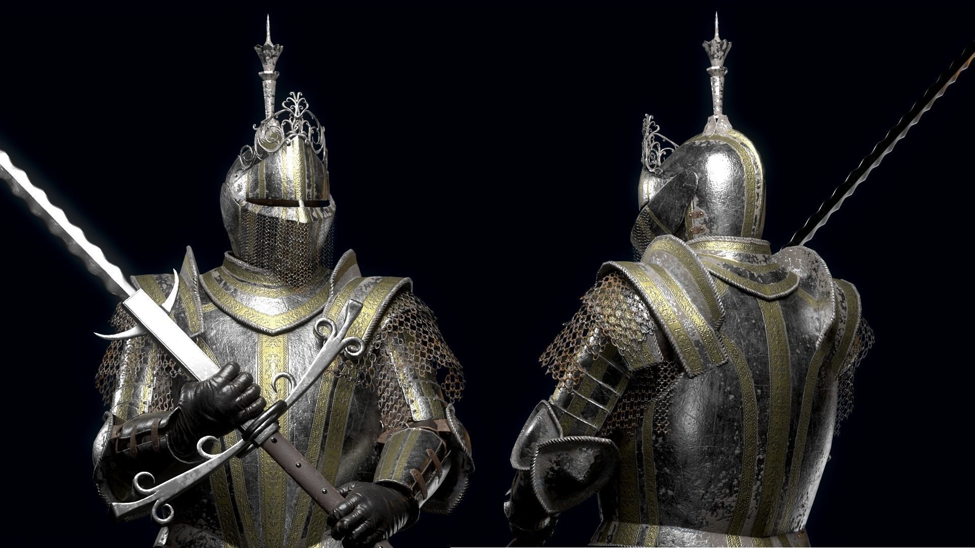 3D model Knight VR / AR / low-poly | CGTrader
