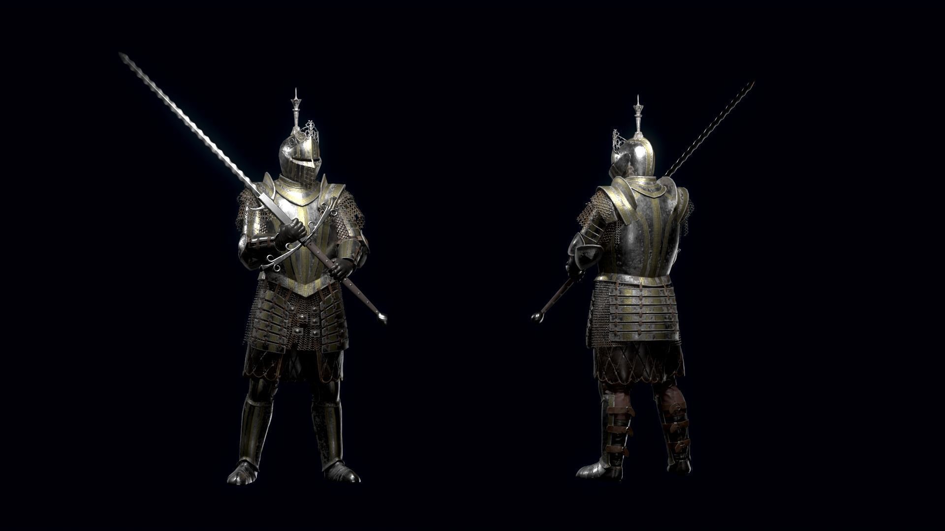 3D model Knight VR / AR / low-poly | CGTrader