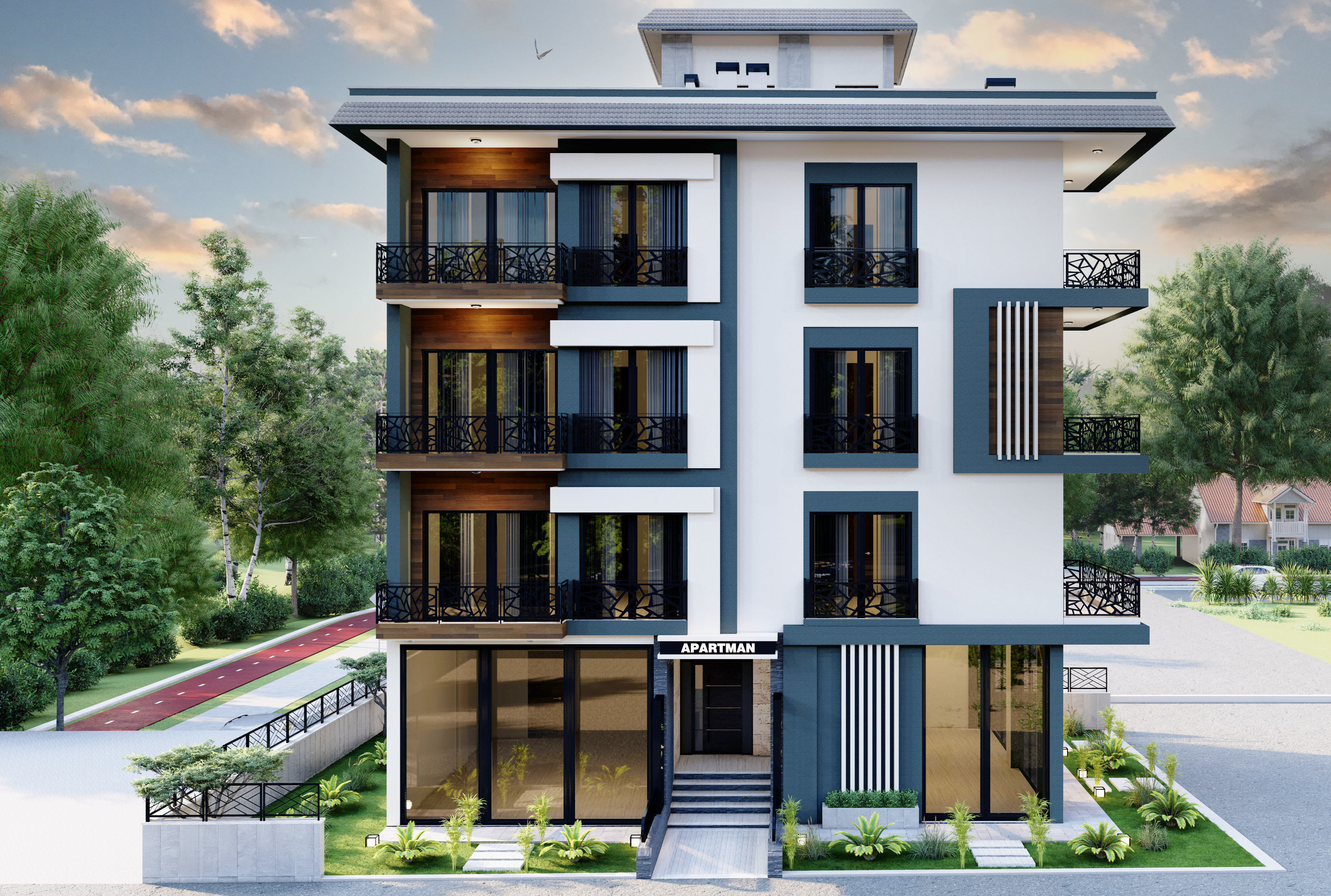 modern apartment model sketchup code 12 3D model | CGTrader