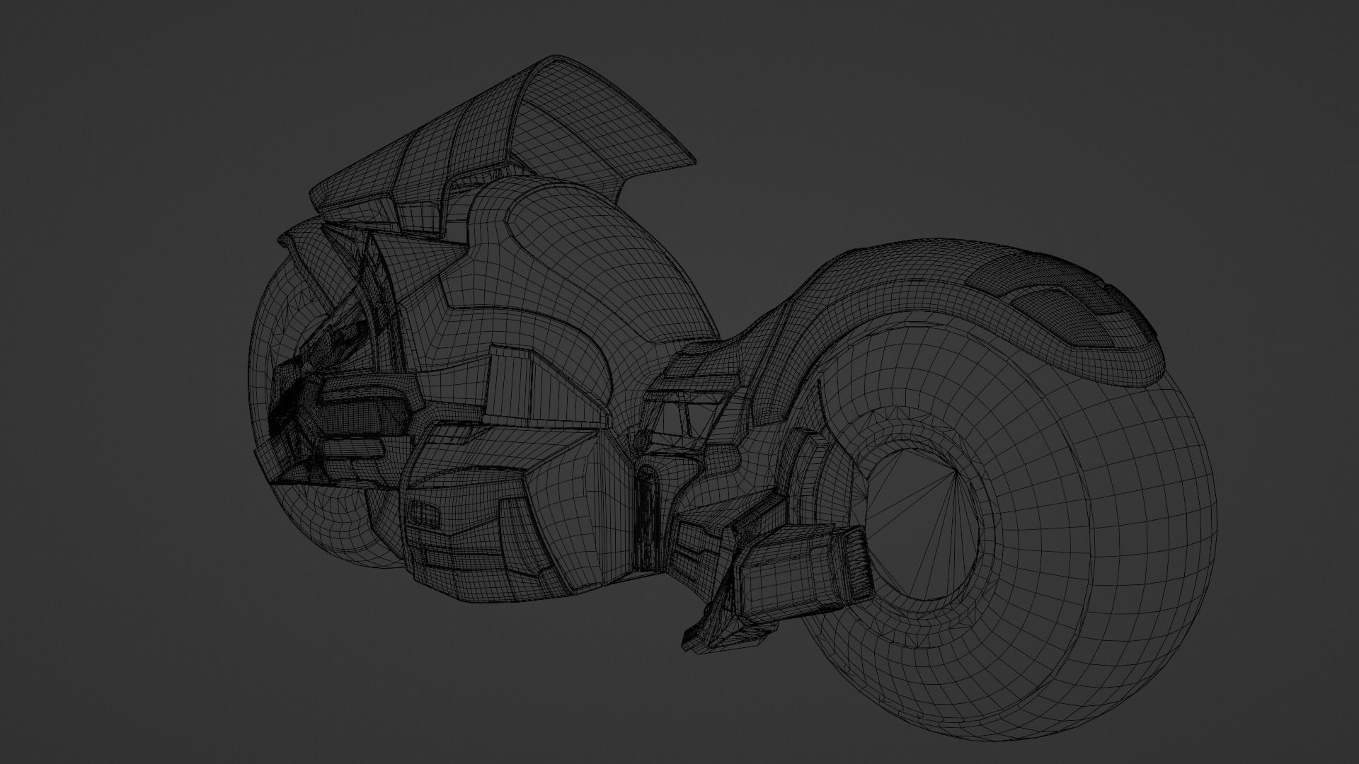 Sci-Fi Future Motorbike 3D model | CGTrader