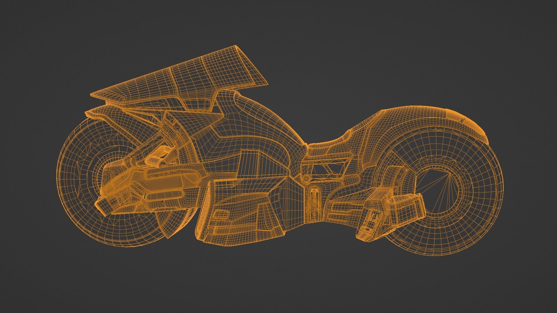 Sci-Fi Future Motorbike 3D model | CGTrader