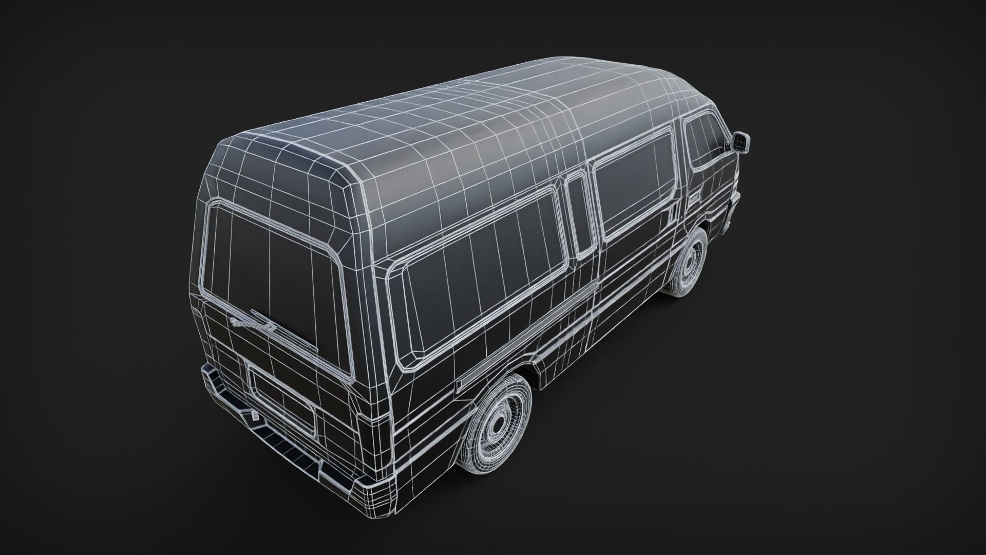 3D model Toyota Hiace Van VR / AR / low-poly | CGTrader