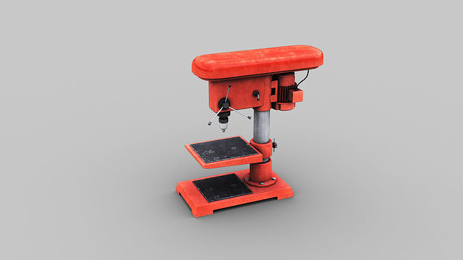 3D model Bench drill lowpoly VR / AR / low-poly | CGTrader