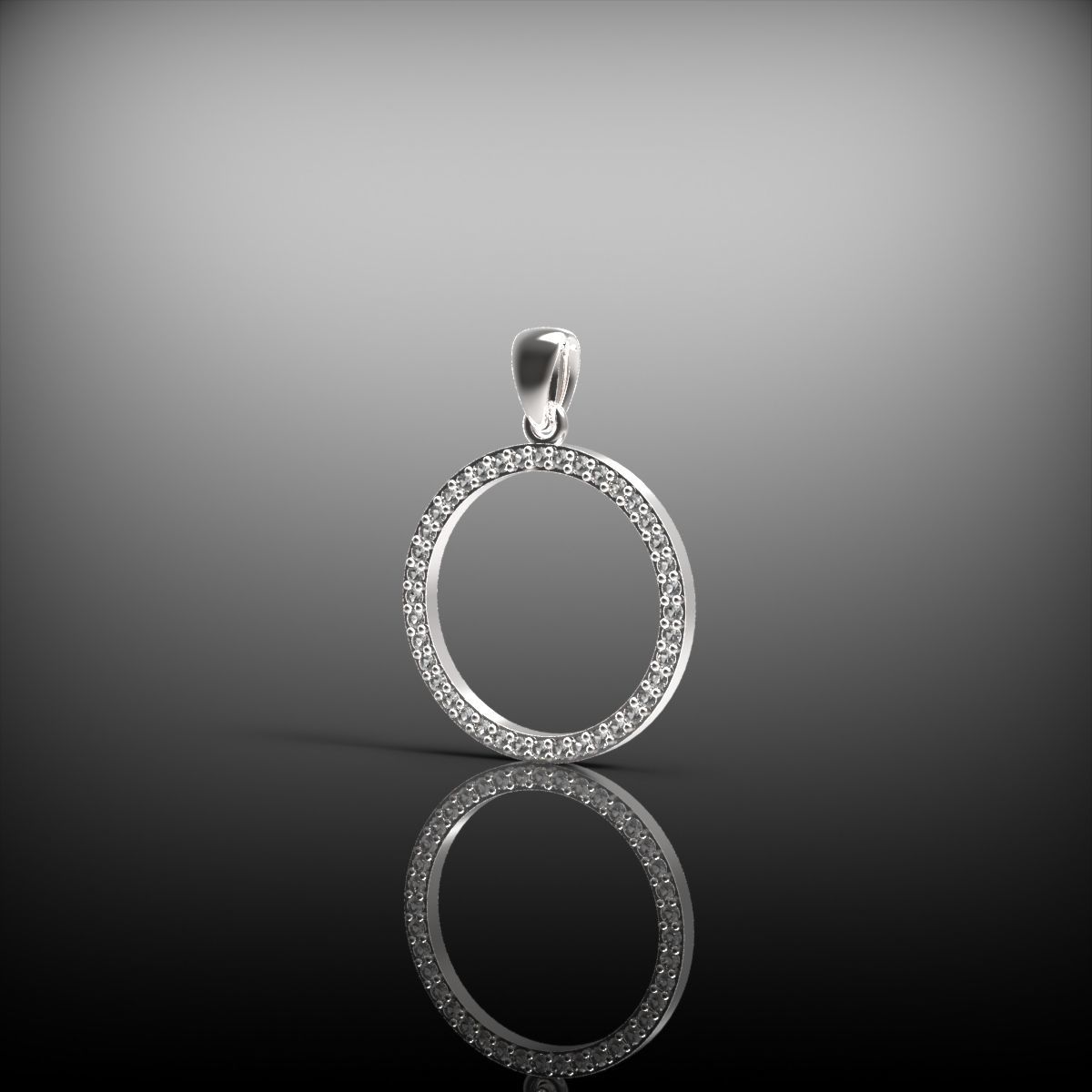 Pendant circle 3D model 3D printable | CGTrader
