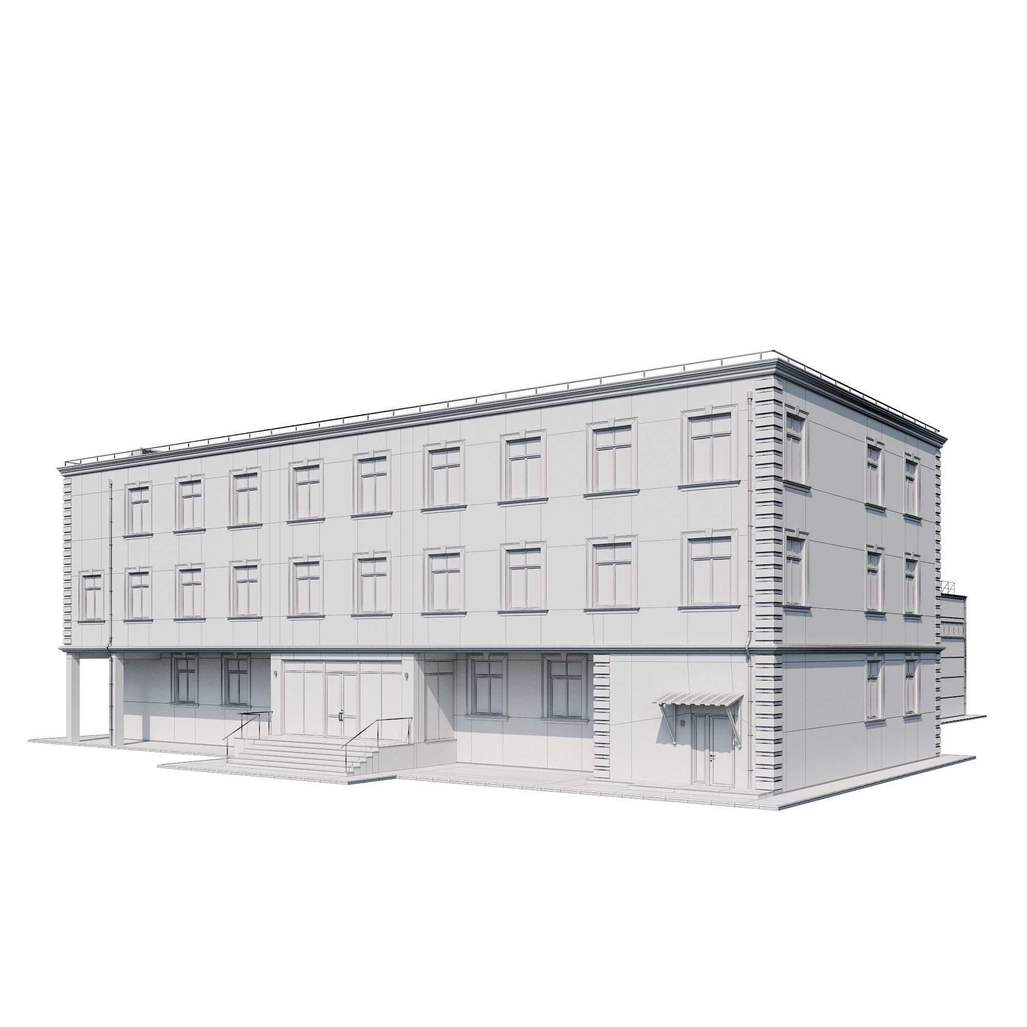 Factory building V1 3D model | CGTrader