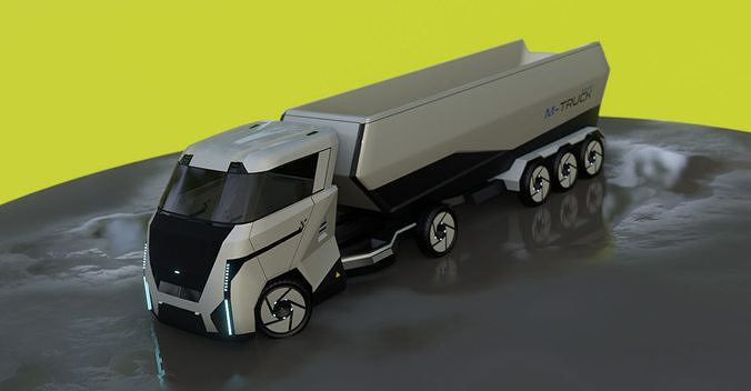 3D model Truck concept TRK 23 VR / AR / low-poly | CGTrader