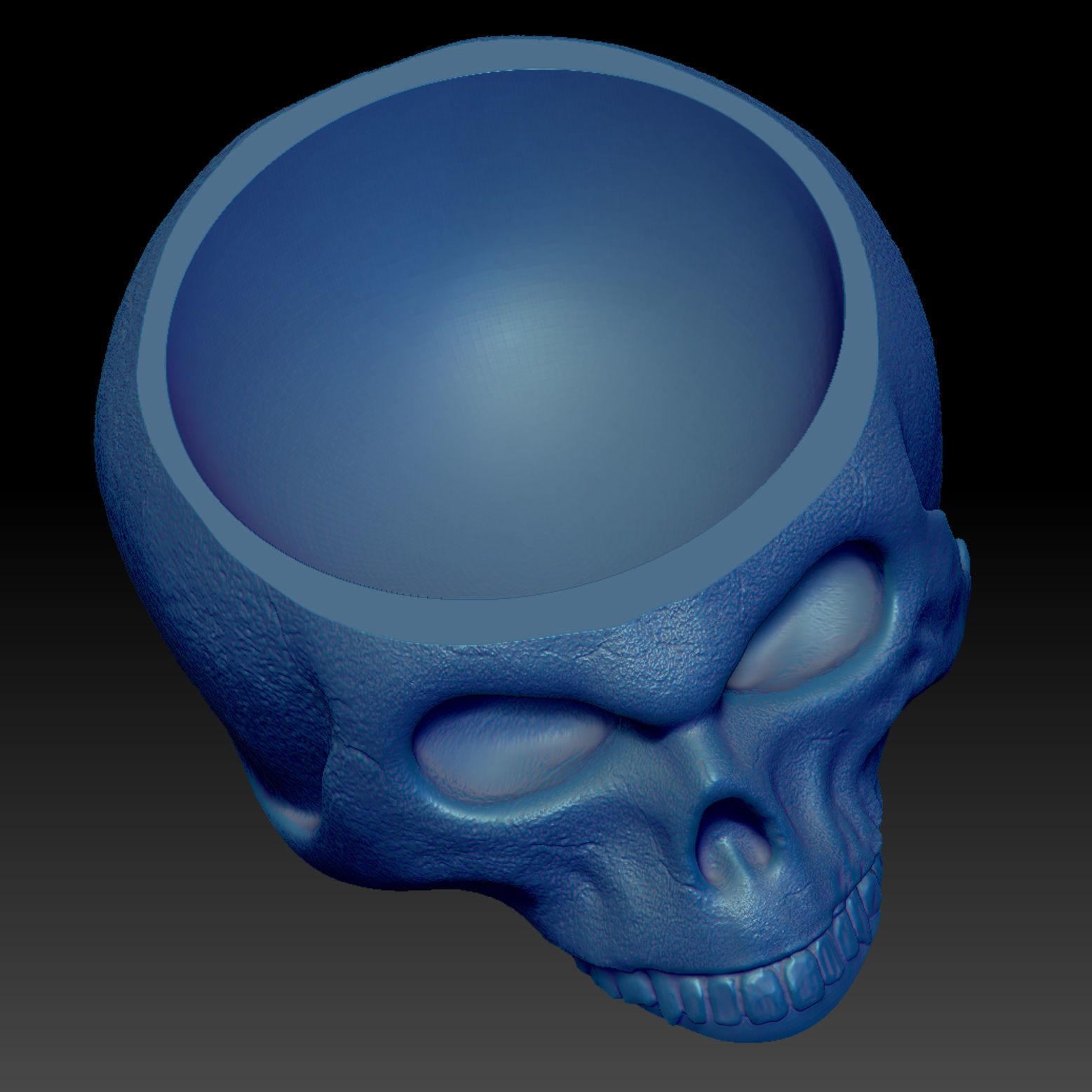 Skull Bowl STL 3D Printing- Model High-Polygon 3D model 3D printable ...