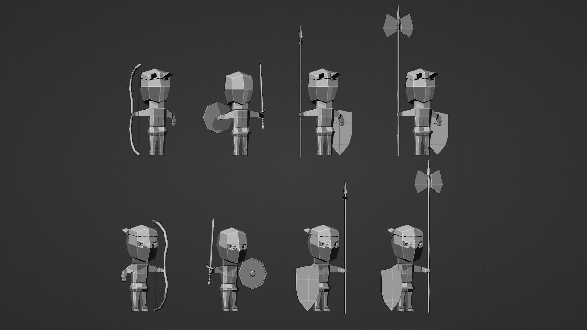 3D model Low Poly Soldiers VR / AR / low-poly | CGTrader