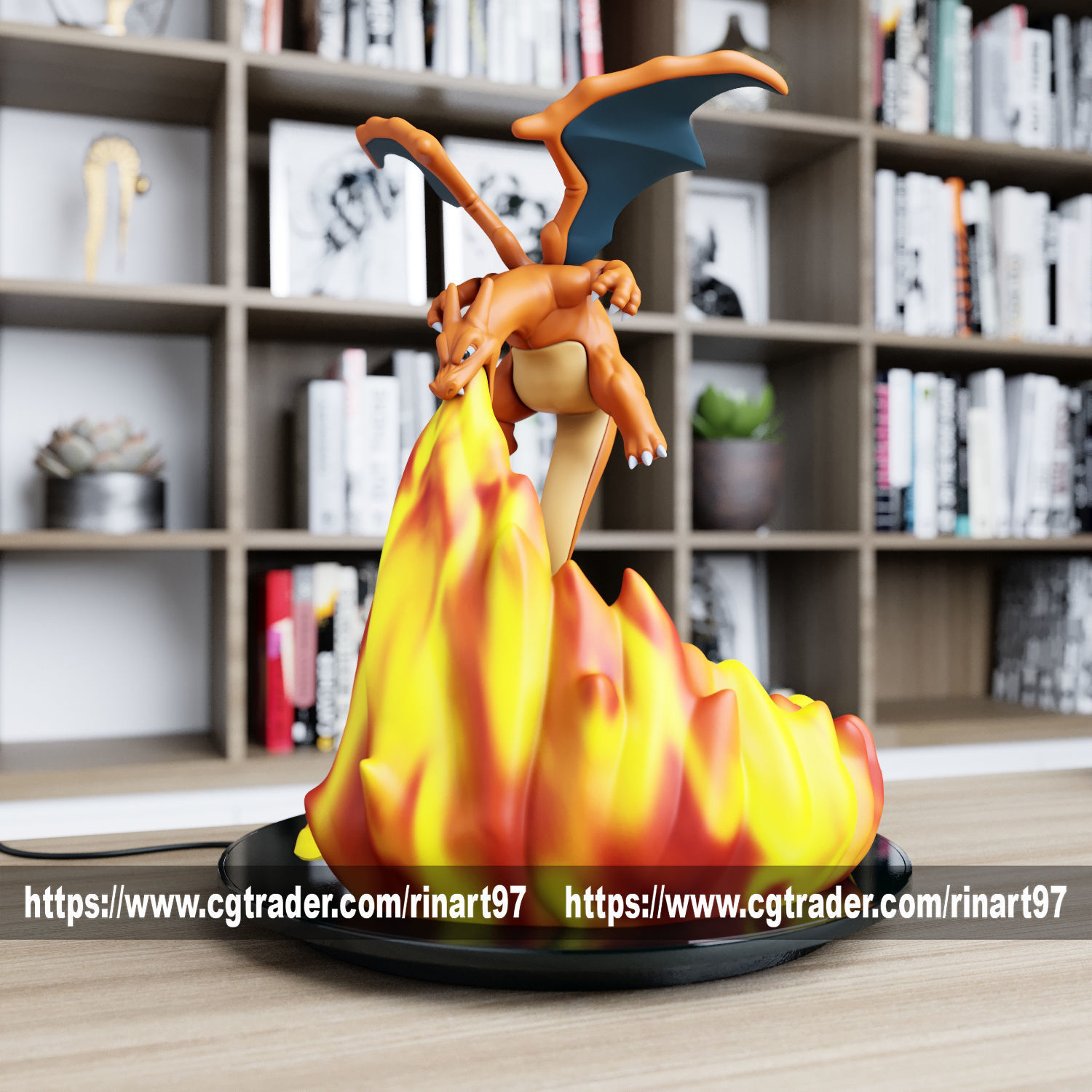 fire breathing charizard from pokemon 3D model 3D printable | CGTrader