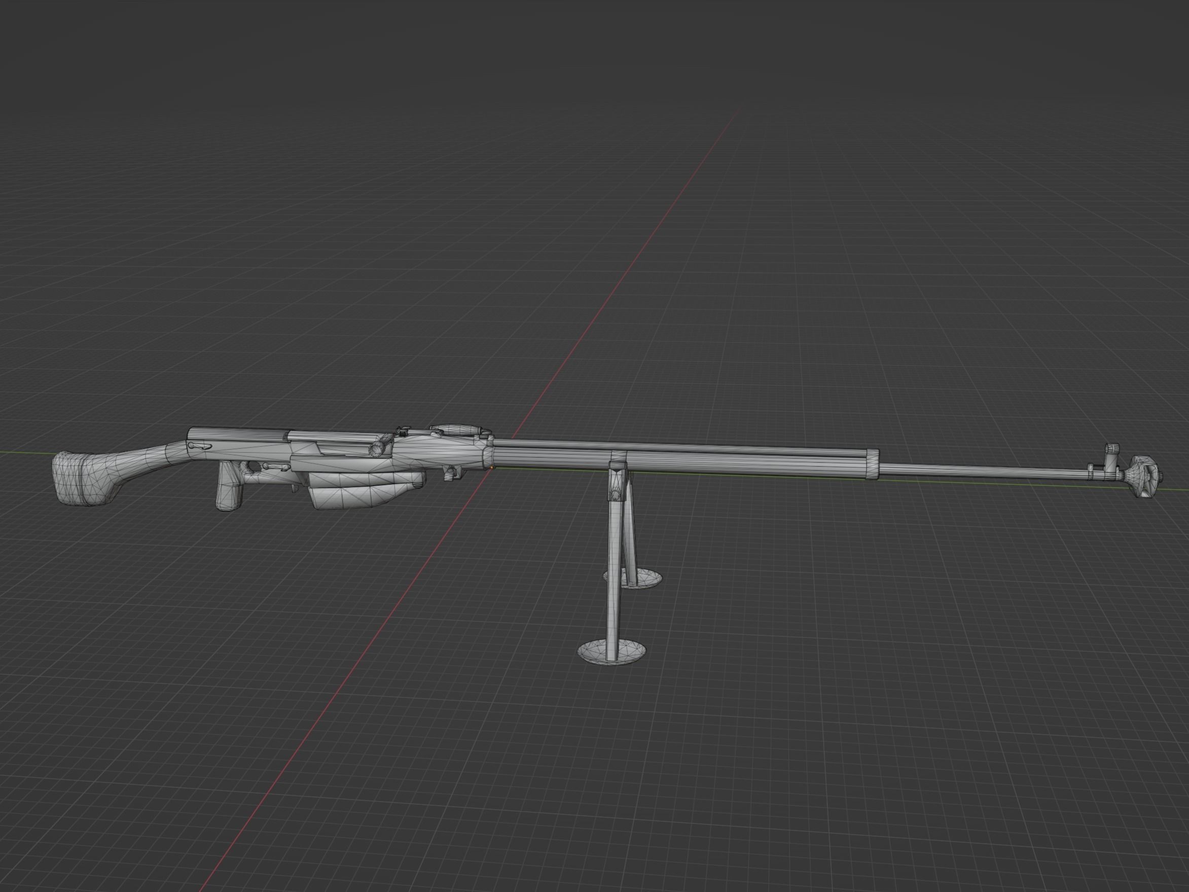 3D model PTRS 41 VR / AR / low-poly | CGTrader