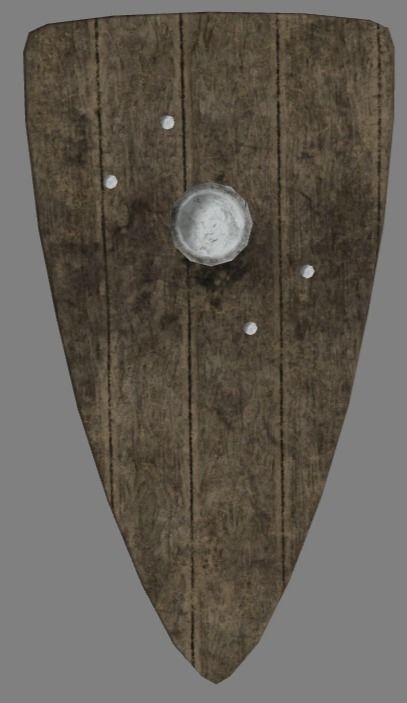 3D model Wood Shield - Medieval VR / AR / low-poly | CGTrader
