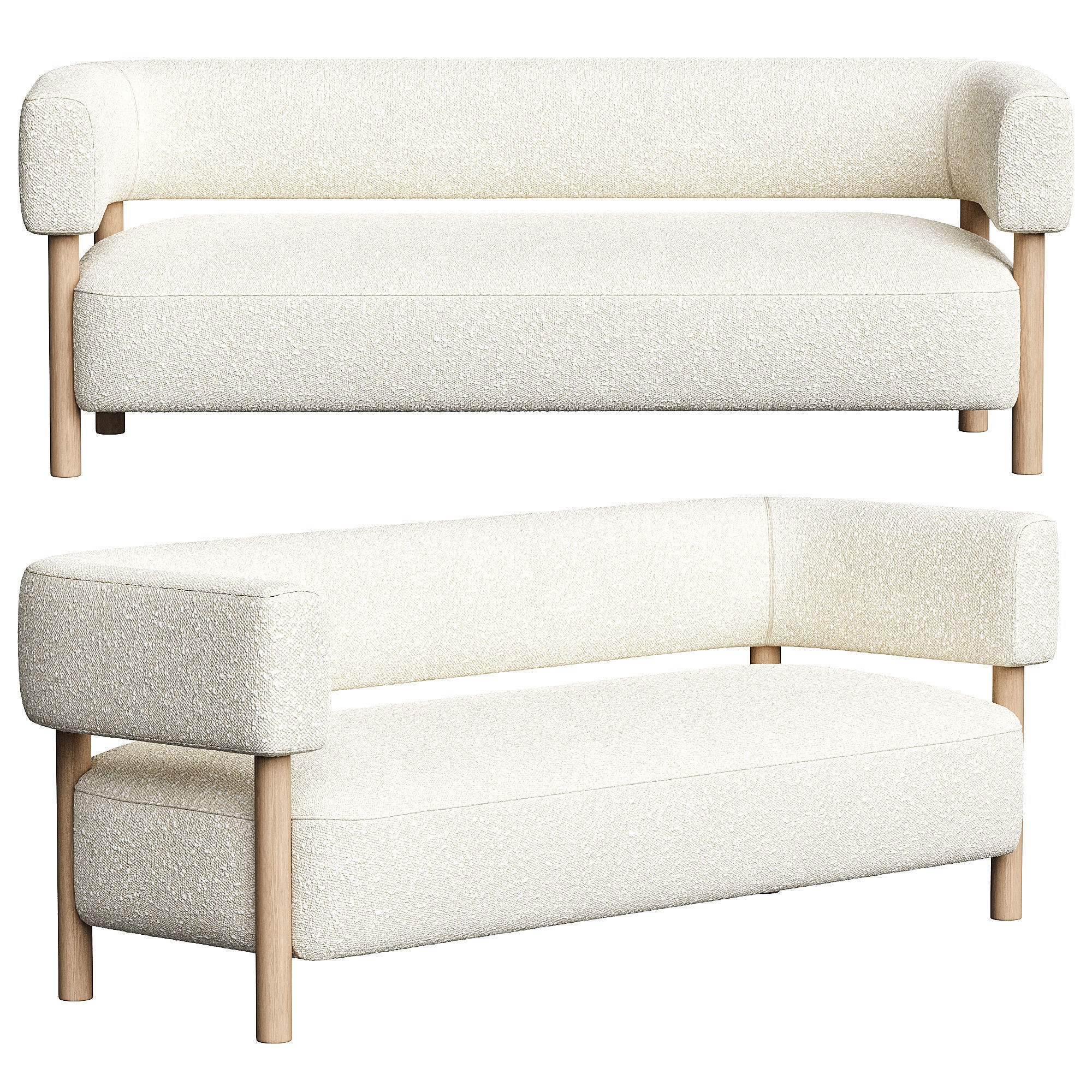 N-S03 Sofa By KARIMOKU 3D model | CGTrader