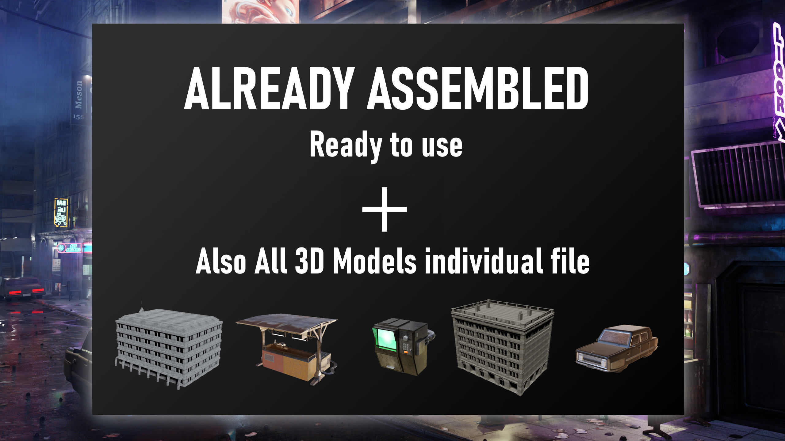 ULTRA Detailled Sci-Fi Cyberpunk City - Blender FULL VERSION 3D model ...