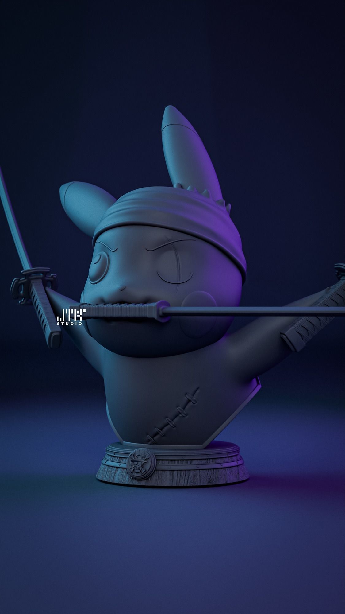 PIKACHU ZORO POKEMON ONE PIECE - BUST 3D model 3D printable | CGTrader