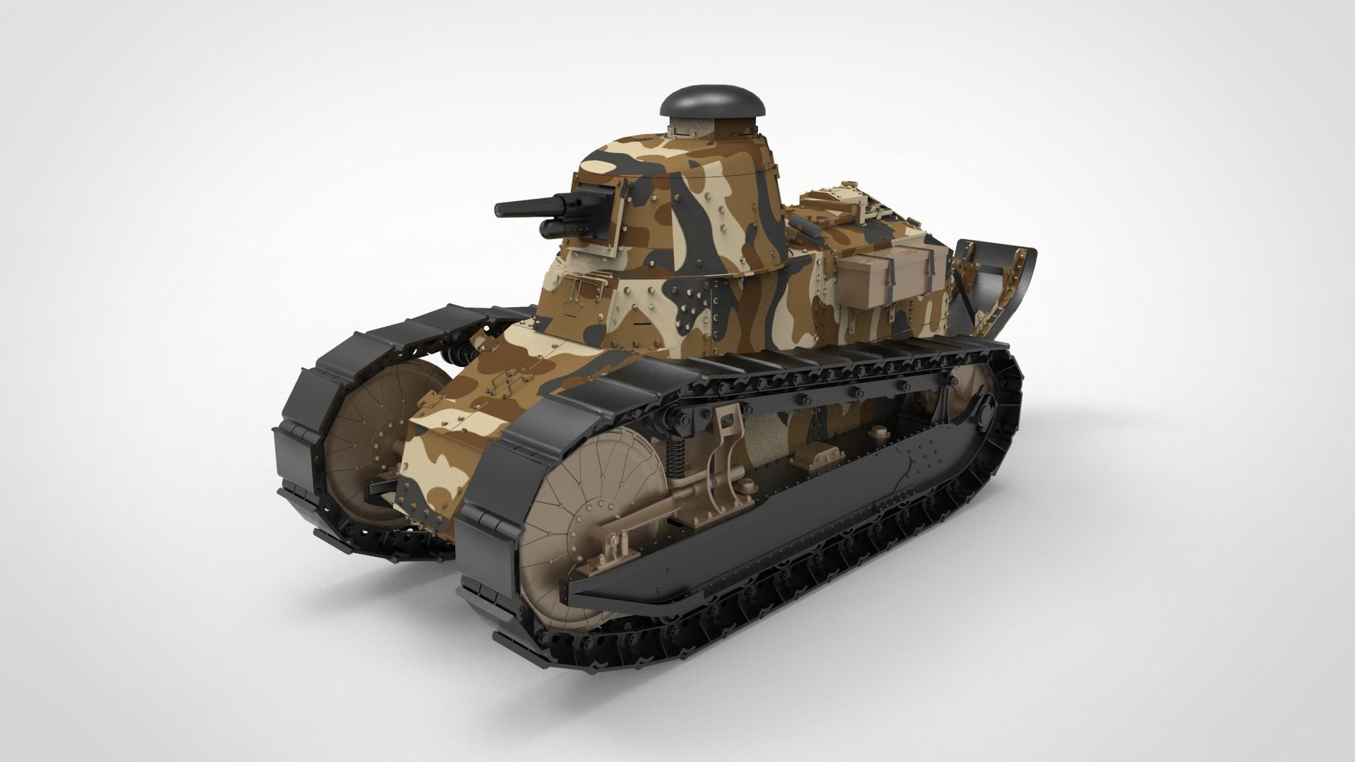 Renault FT tank 3D model | CGTrader