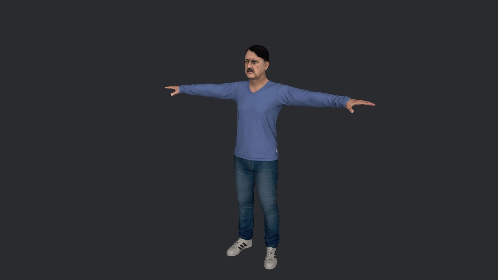 Adolf Hitler Hyper Realistic Full Body Fully Rigged 3D Character 3D ...