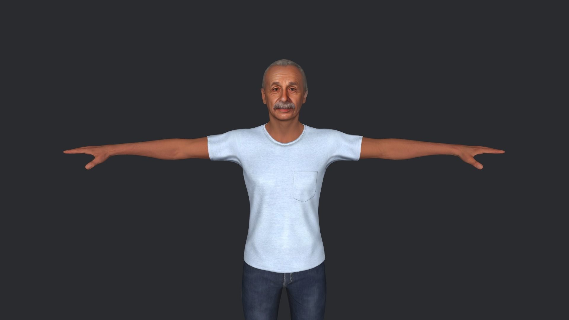 Albert Einstein Hyper Realistic Fully Rigged 3D Character 3D model rigged | CGTrader
