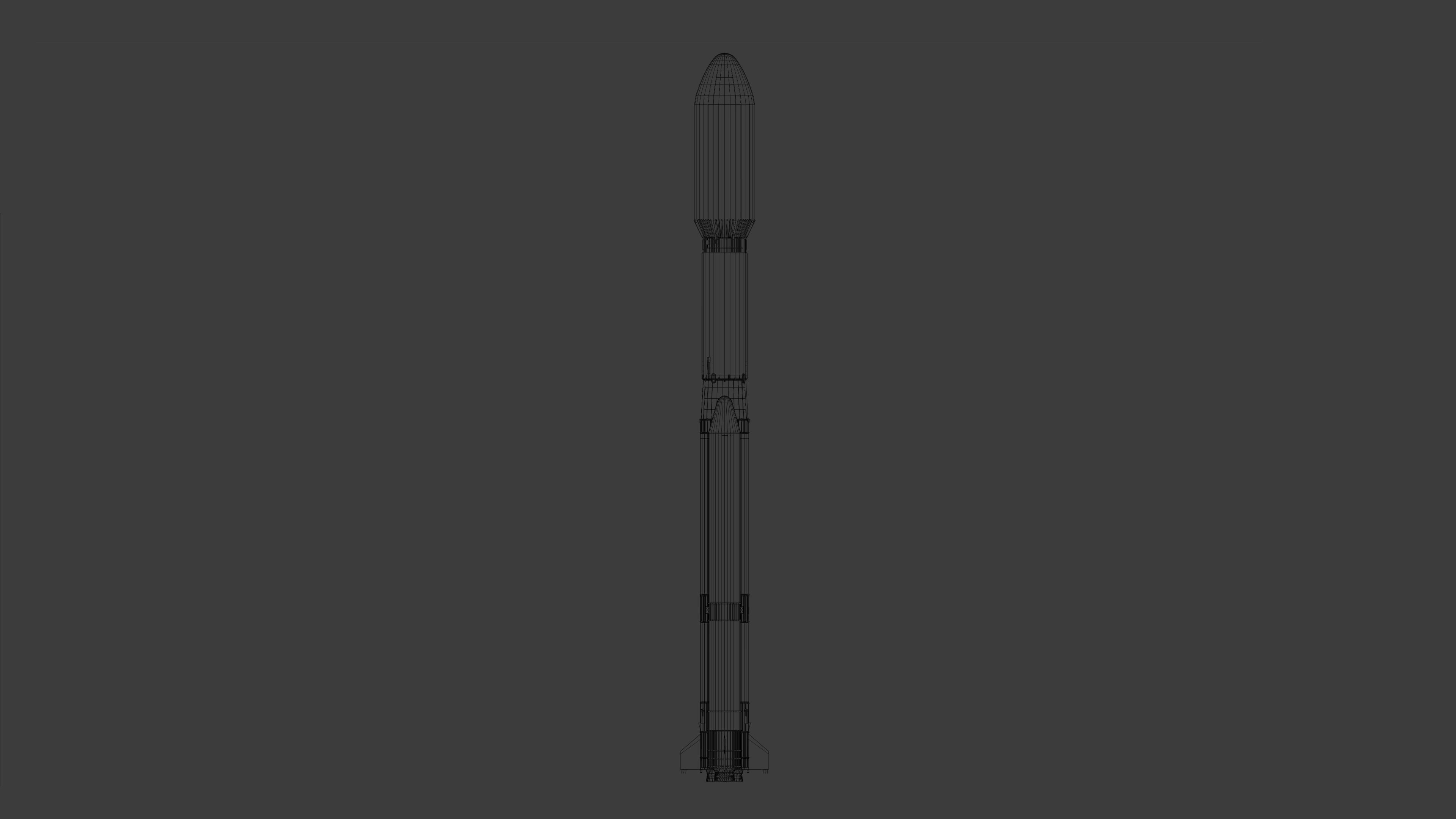 Long March 8 Y1 launch vehicle - Blend-FBX 3D model | CGTrader
