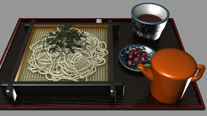 3D model Japanese Food Soba Set VR / AR / low-poly | CGTrader