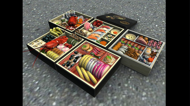 Japanese cuisine Osechi Oseti 3D model | CGTrader