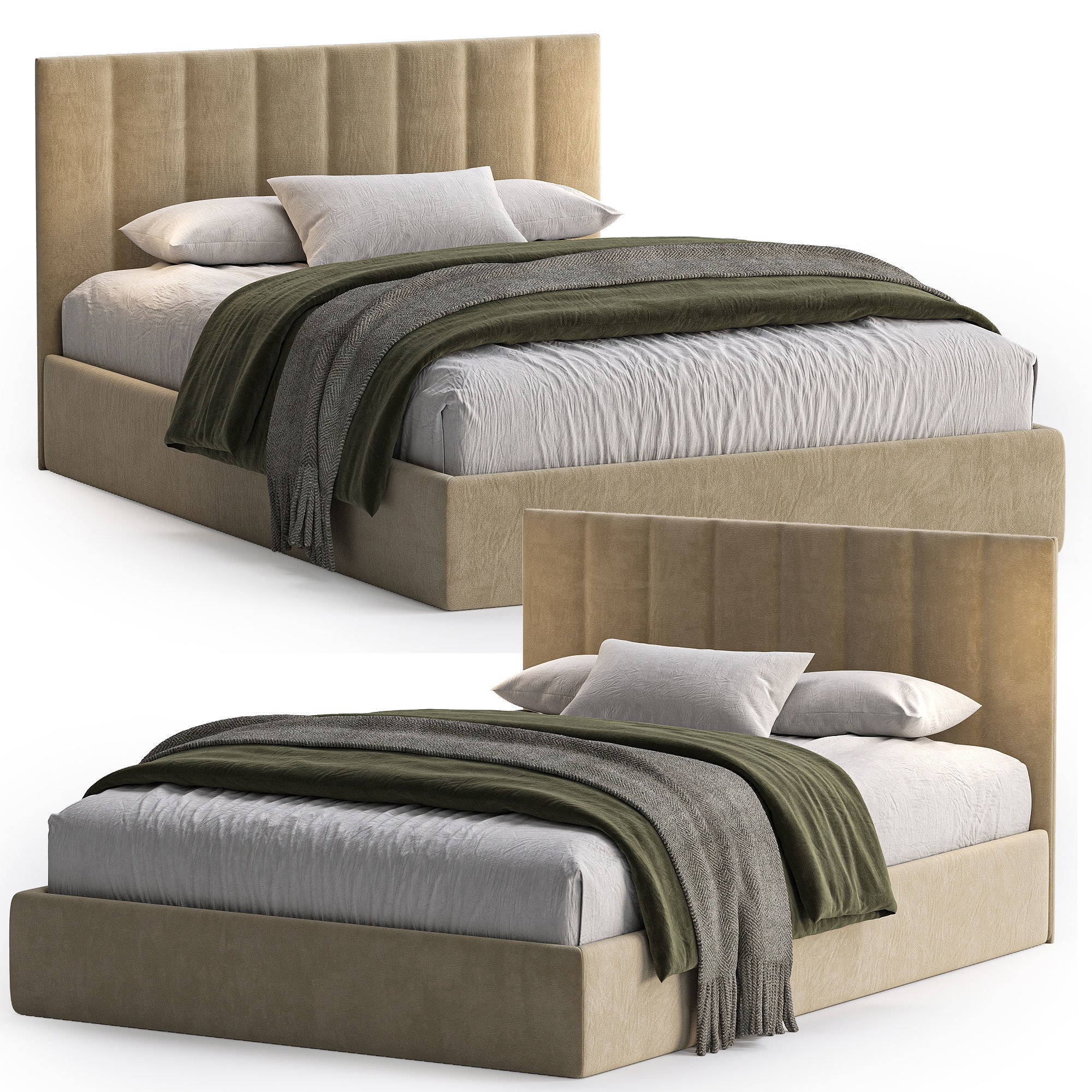 Felicity bed with lifting mechanism 3D model | CGTrader