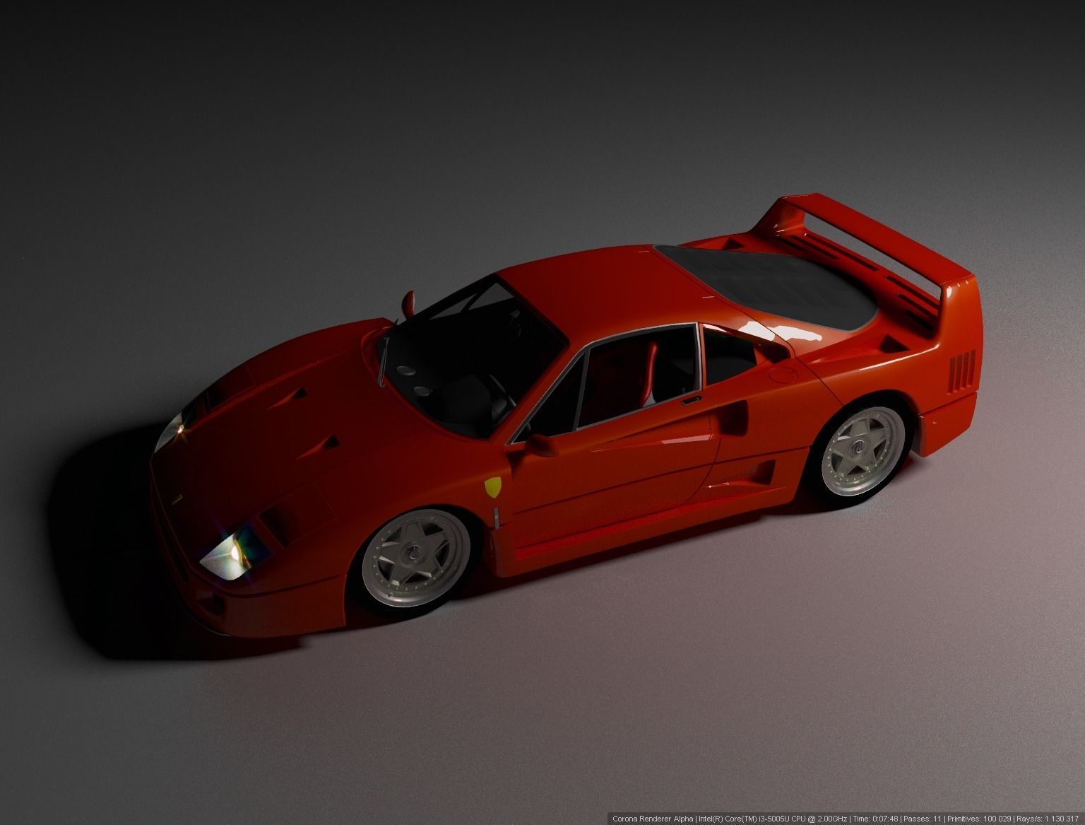 Ferrari F40 3D model | CGTrader