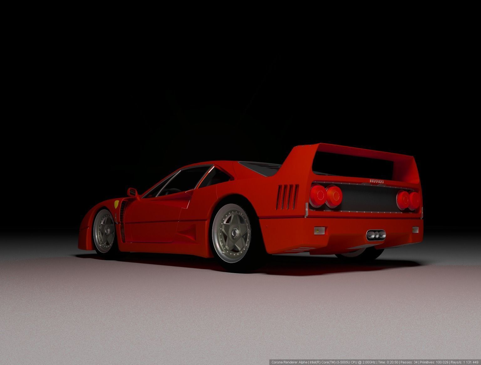 Ferrari F40 3D model | CGTrader