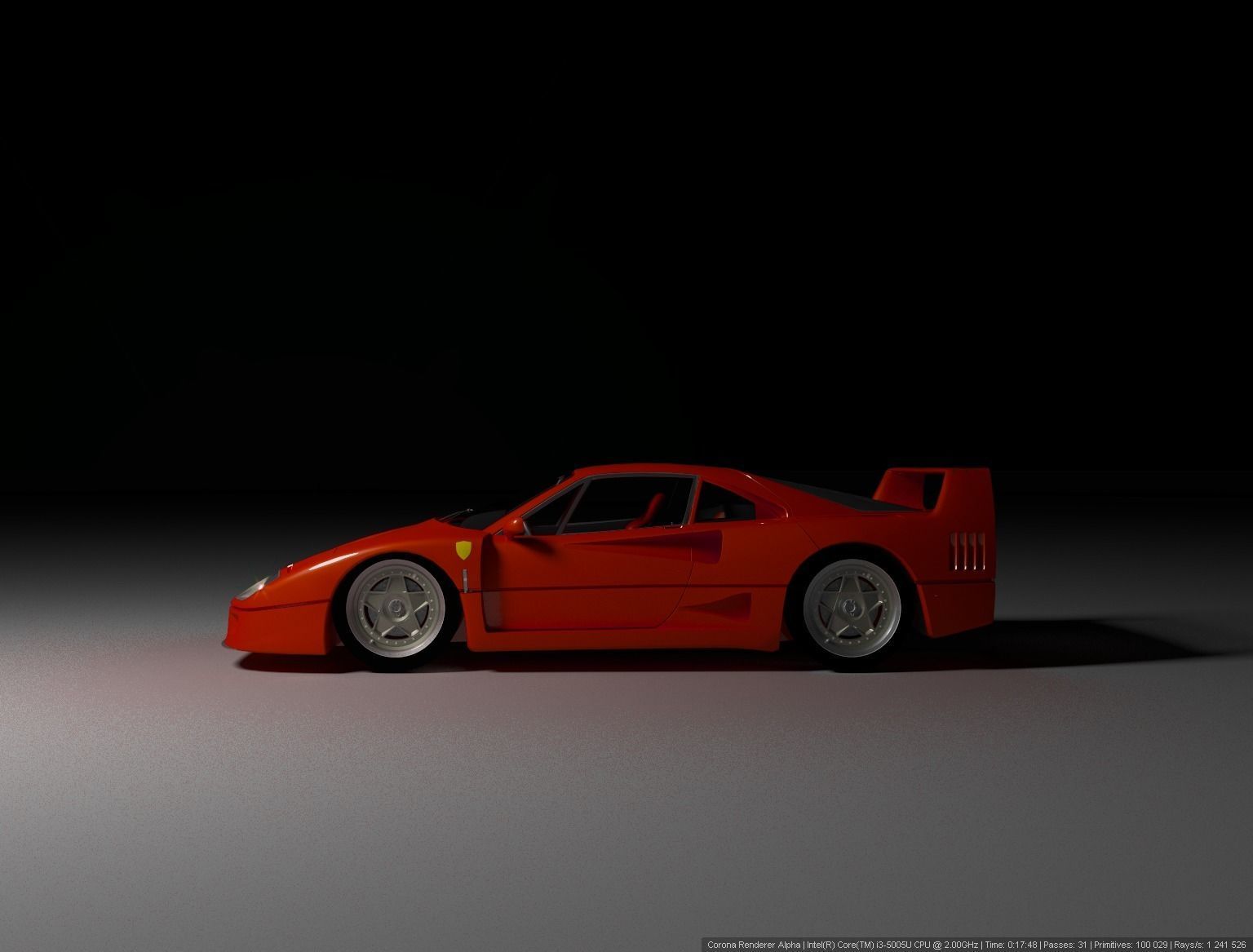 Ferrari F40 3D model | CGTrader