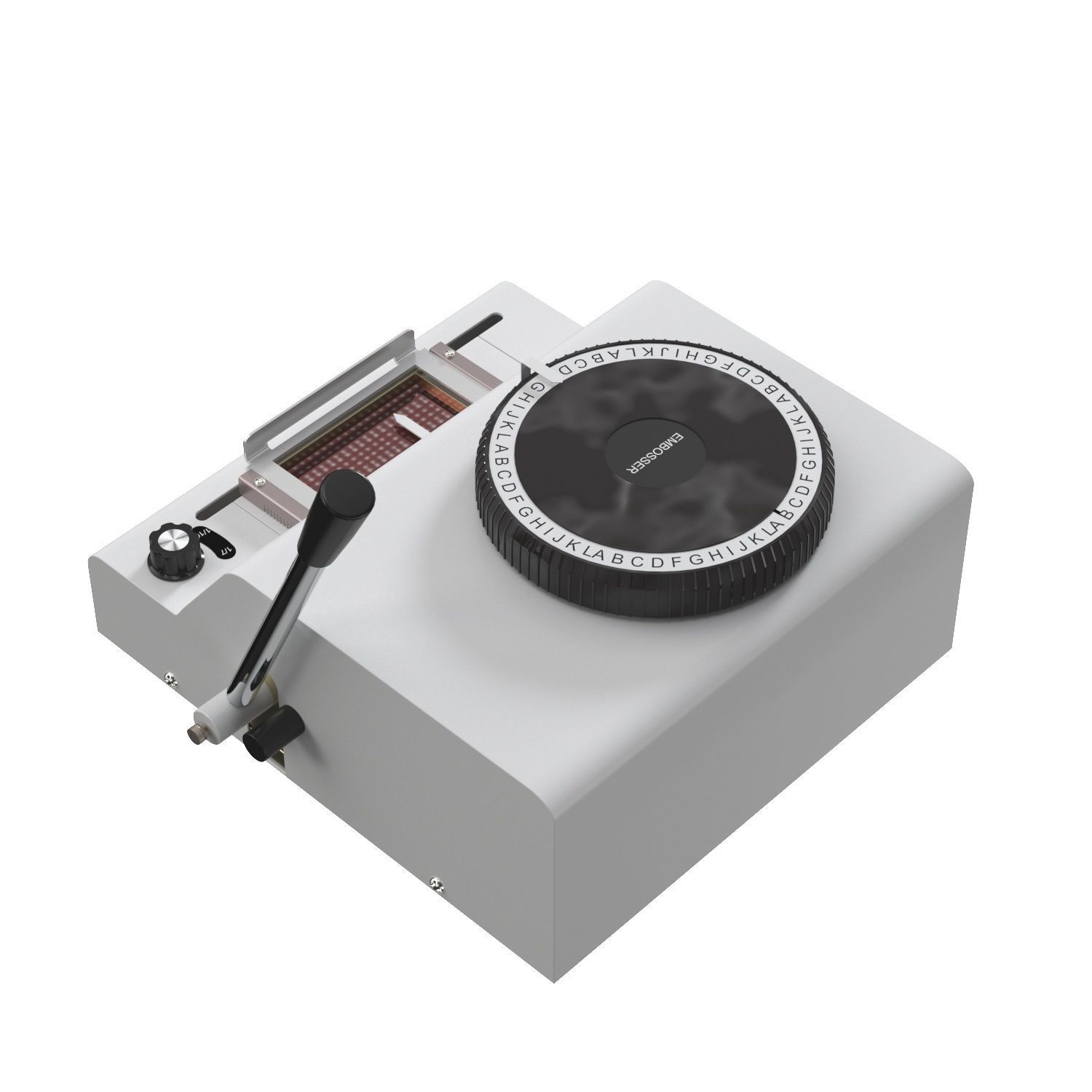 Happybuy Embossing Machine 72 Character Card Embosser 3D model | CGTrader