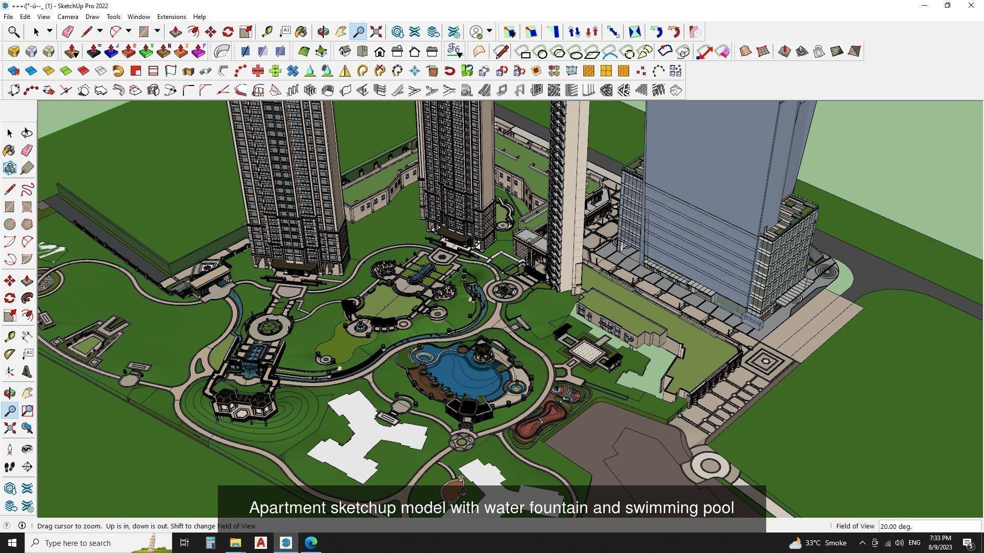 3d commercial building with Master plan collection 3 | CGTrader
