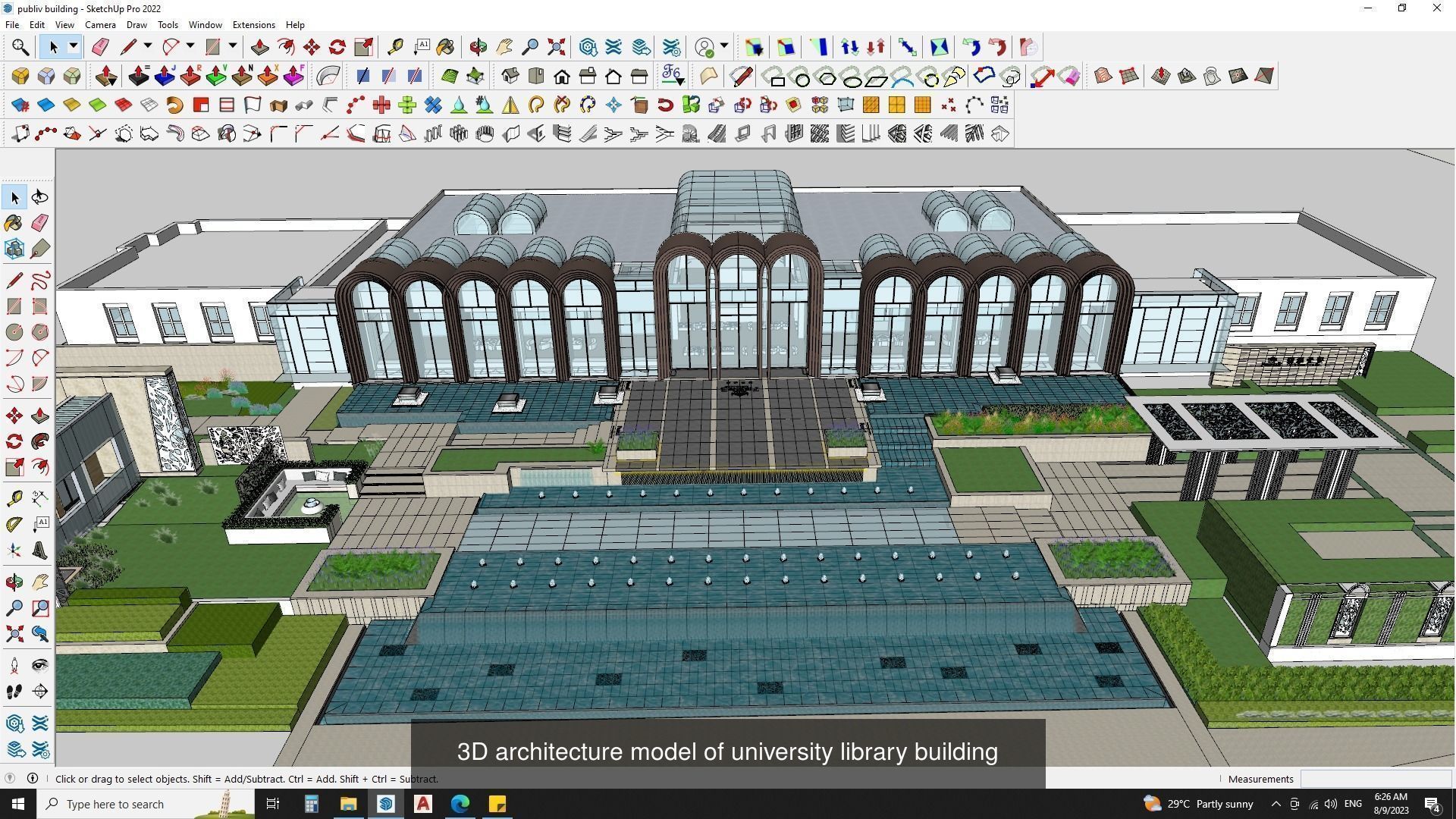 3d commercial building with Master plan collection 3 | CGTrader