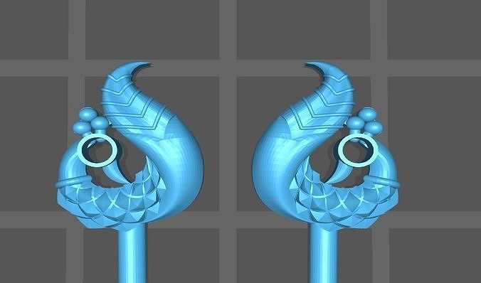 earrings free 3D model 3D printable | CGTrader