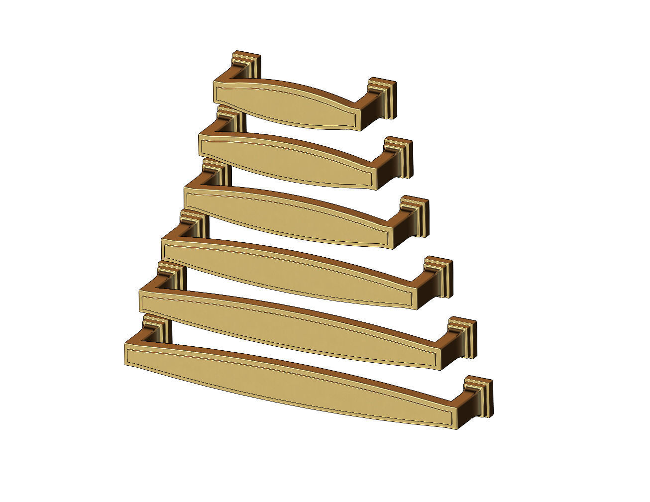 Cabinet drawer handle and pull N016 3D model 3D printable | CGTrader