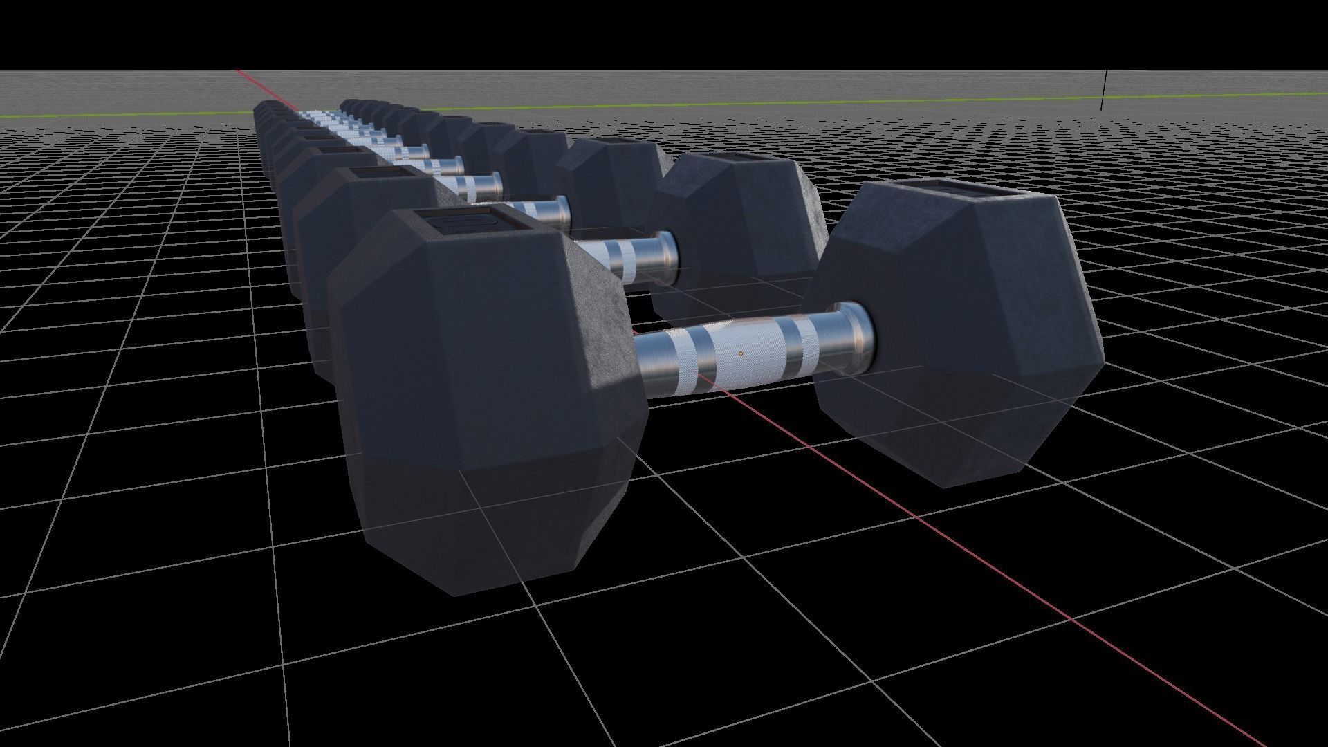 3D model Dumbbell Set VR / AR / low-poly | CGTrader