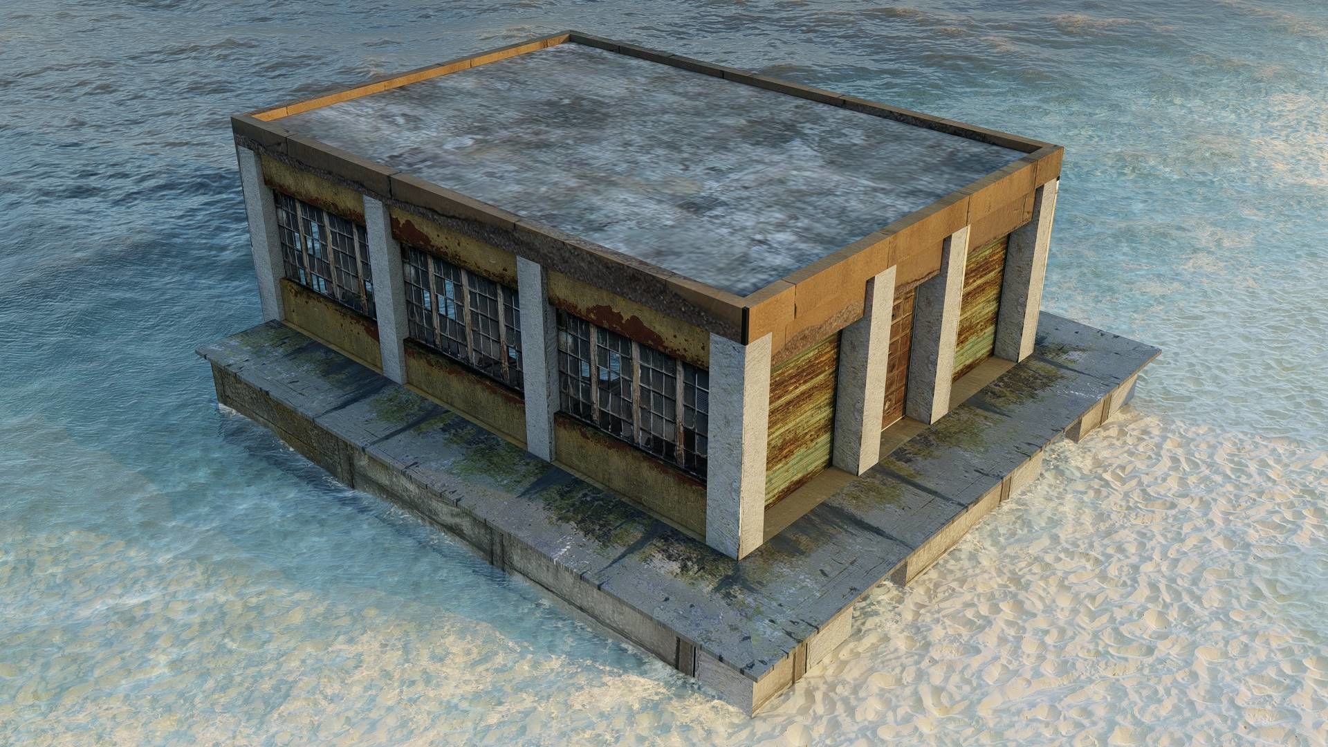 3D model Boat Garage VR / AR / low-poly | CGTrader