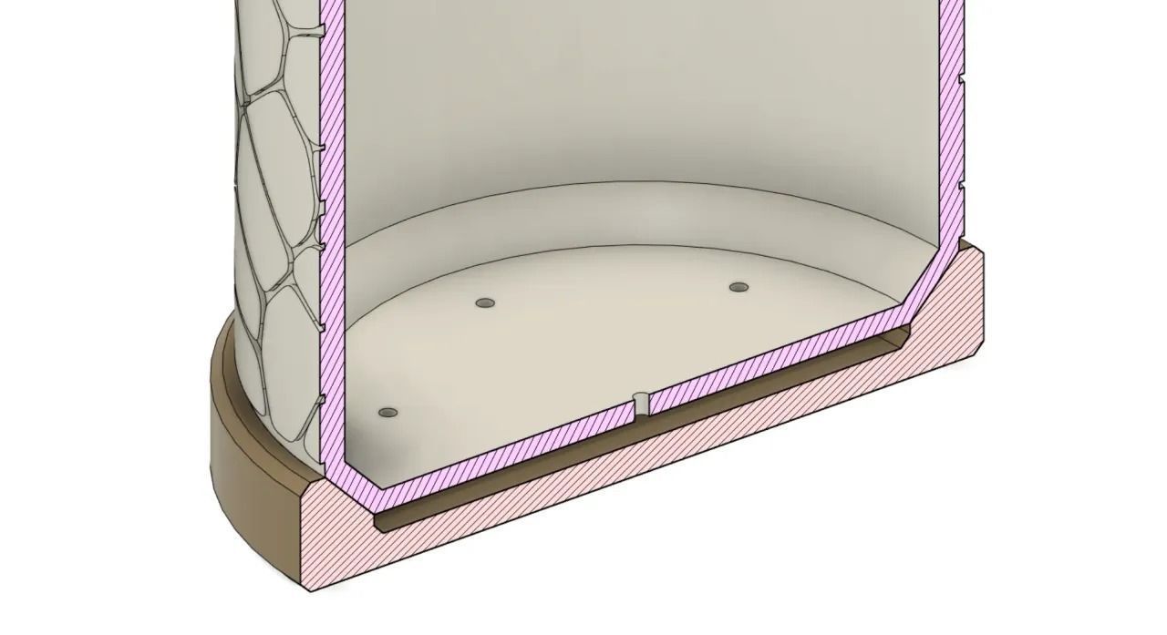 Vase 3 - curved Stone Pattern 3D model 3D printable | CGTrader