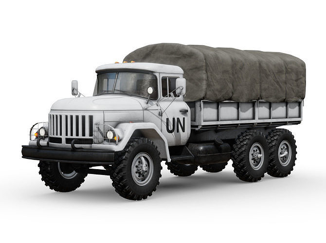 3D model UN Supply Truck VR / AR / low-poly | CGTrader